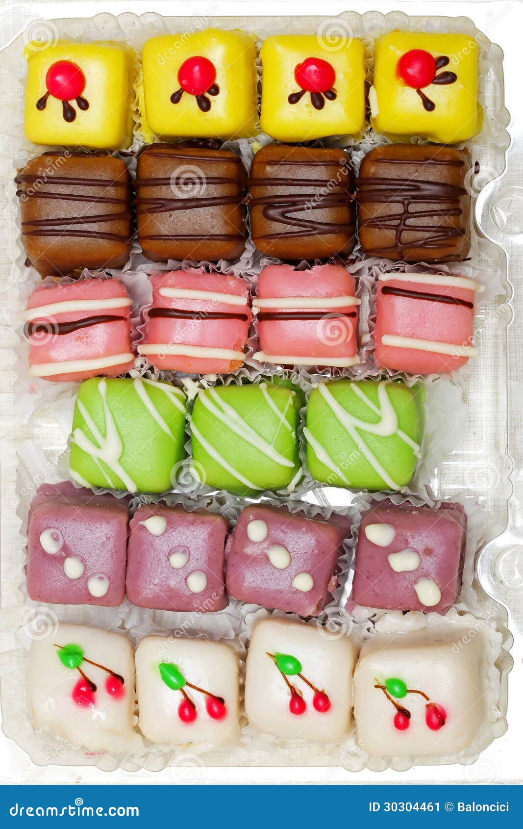 Mignon cakes stock image. Image of dessert, colourful - 30304461