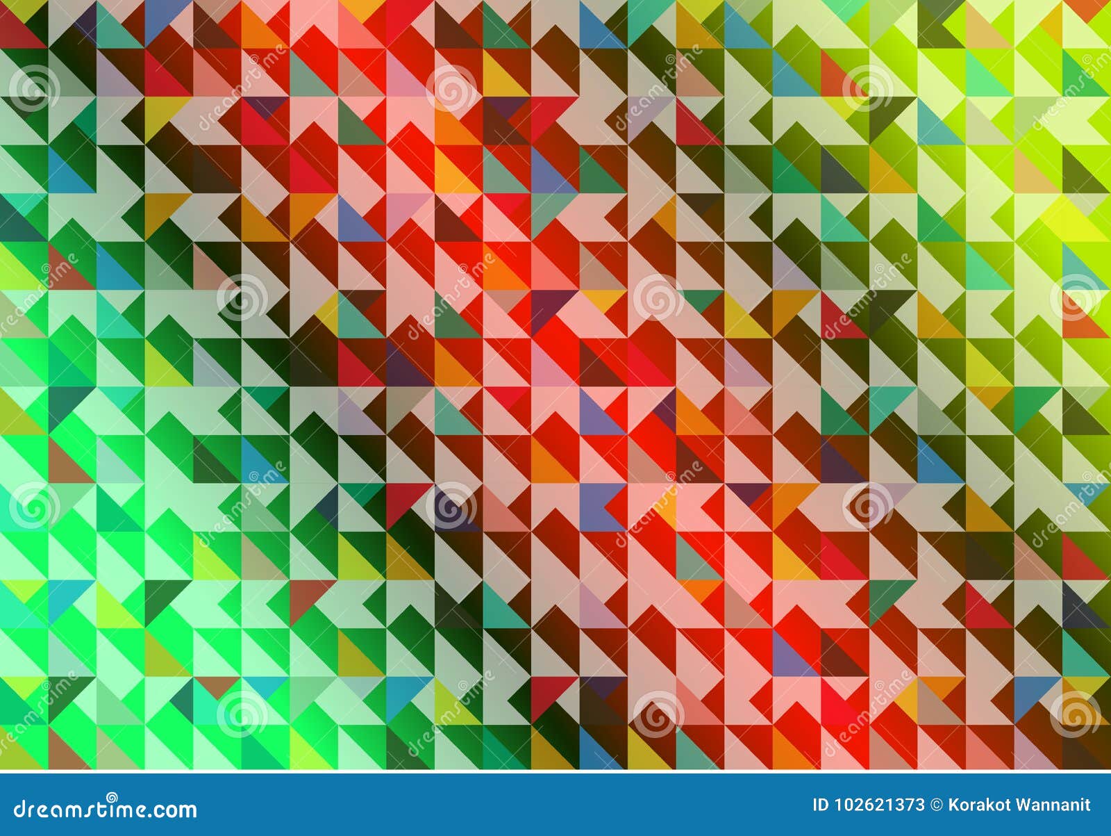 The Colorful of Various Dimension Background Stock Illustration ...