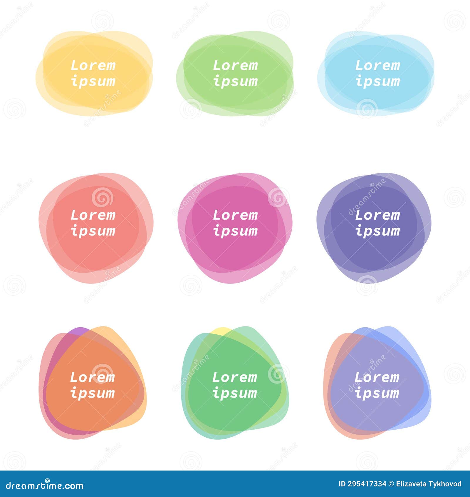 Colorful Vector Abstract Circle, Round Frames, Background. Stock ...
