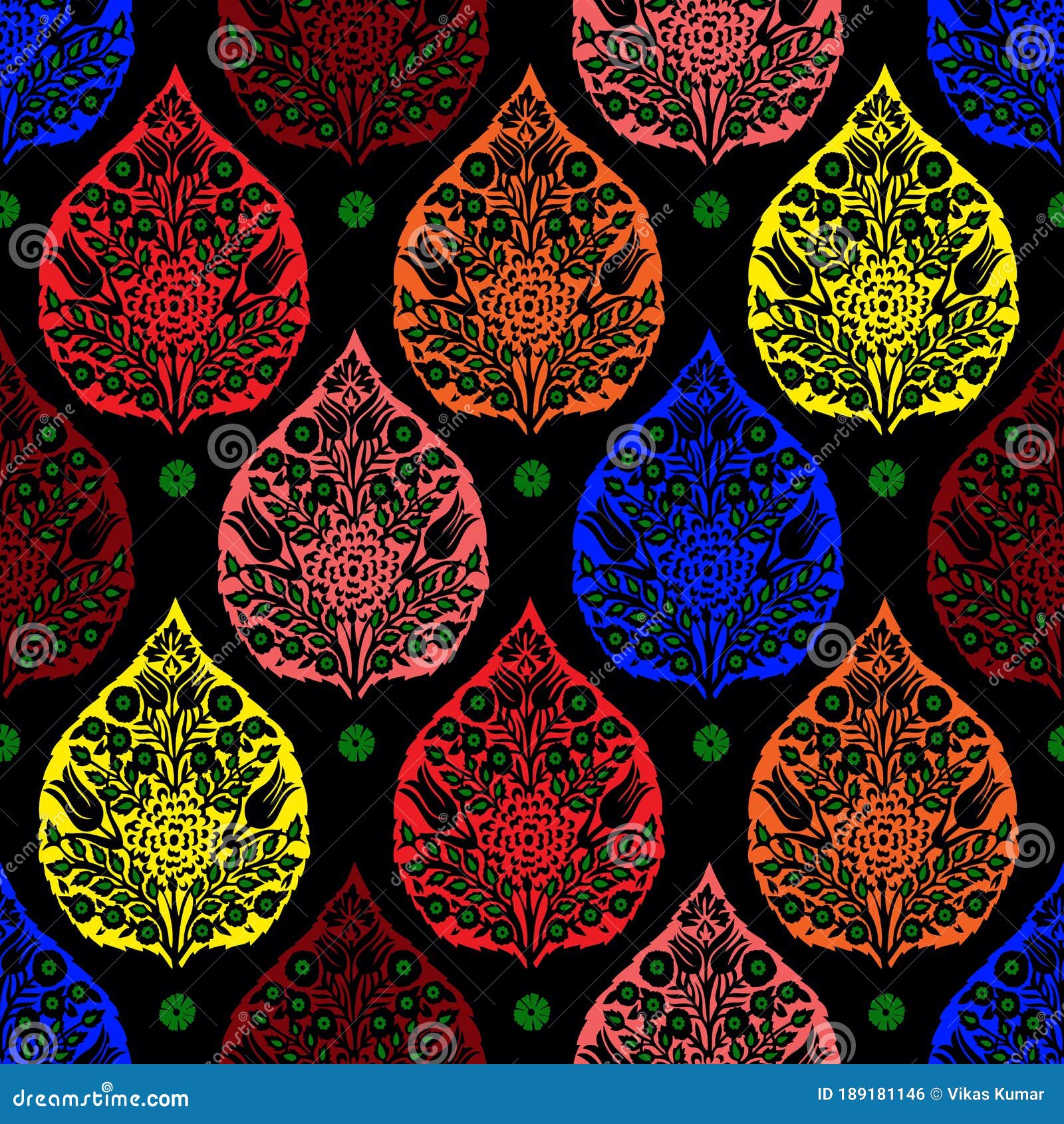 Colorful Vector Abstract Flower Bunch Pattern Background Design Stock ...