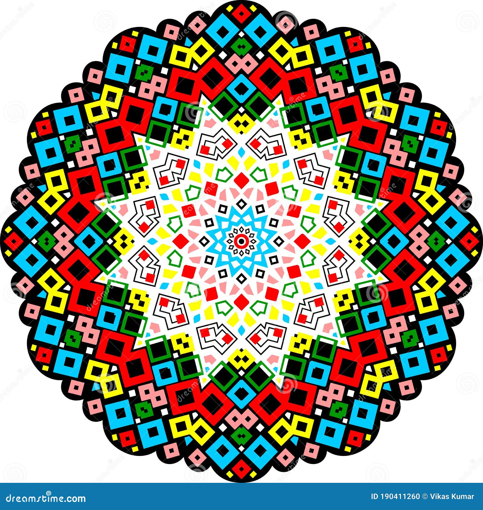 Colorful Vector Abstract Round Shape Design Stock Vector - Illustration ...