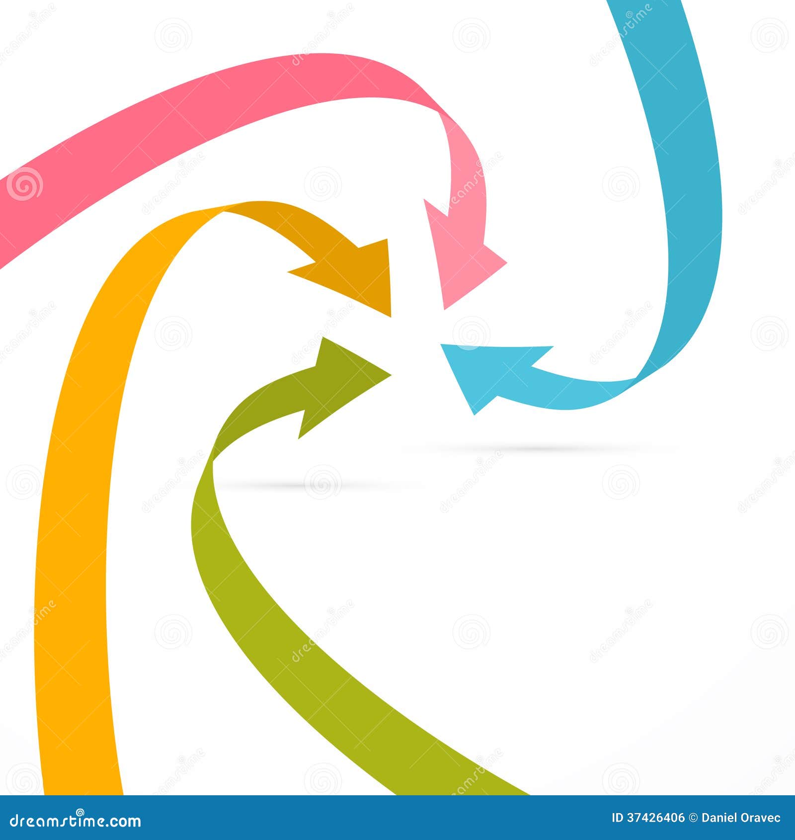 Colorful Vector Arrows Background Stock Vector - Illustration of orange ...