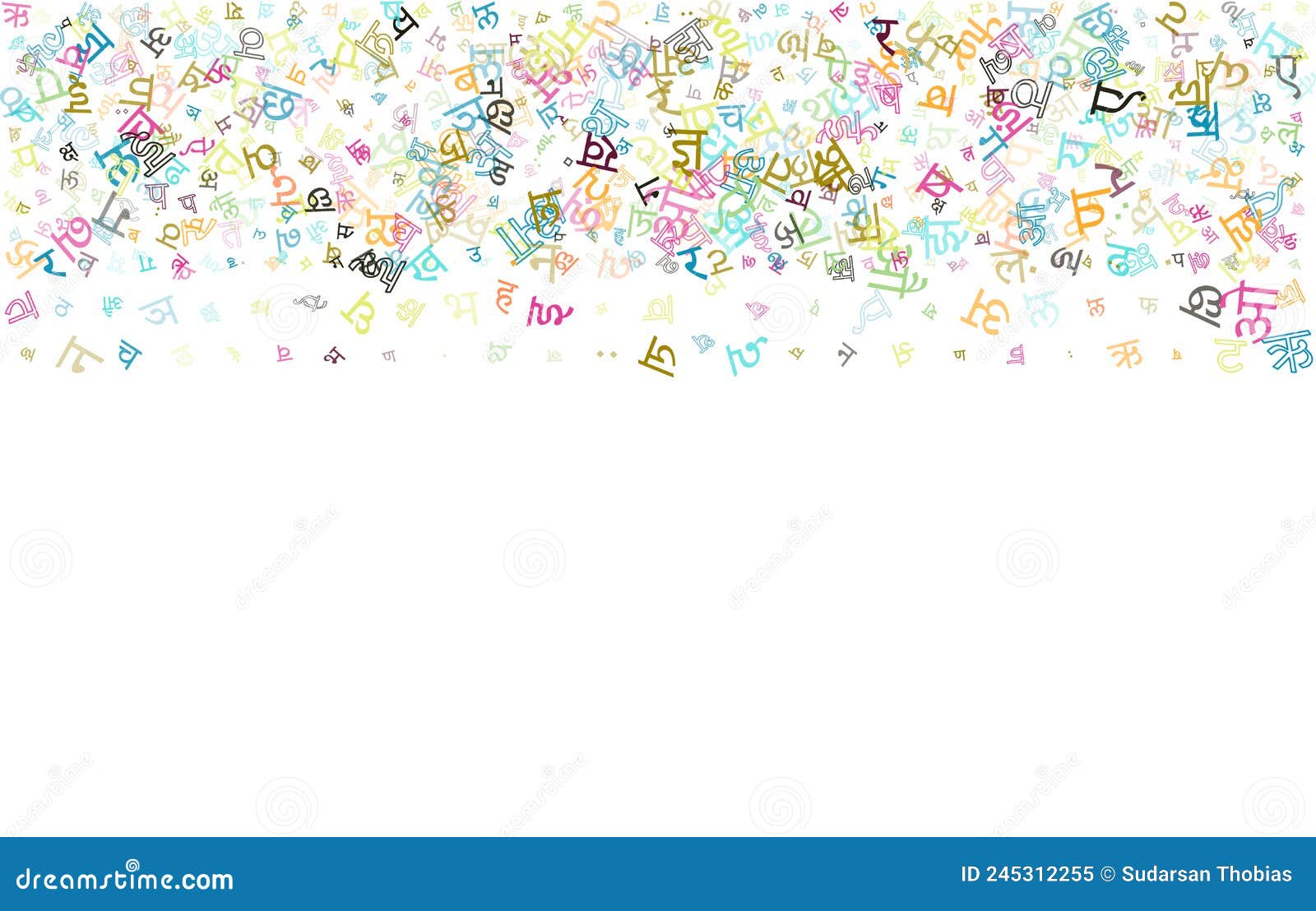 Hindi Letters Tree Concept Design For Hindi Diwas Royalty-Free Stock ...