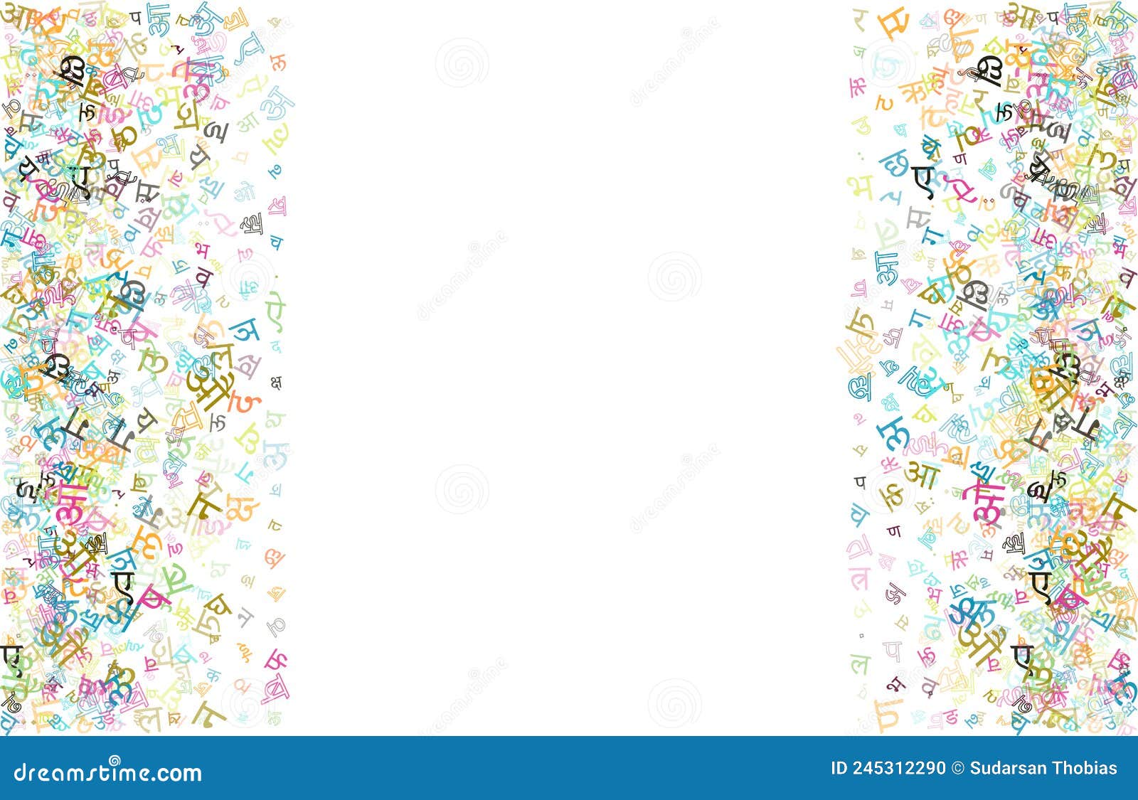 Hindi Letters Tree Concept Design For Hindi Diwas Royalty-Free Stock ...