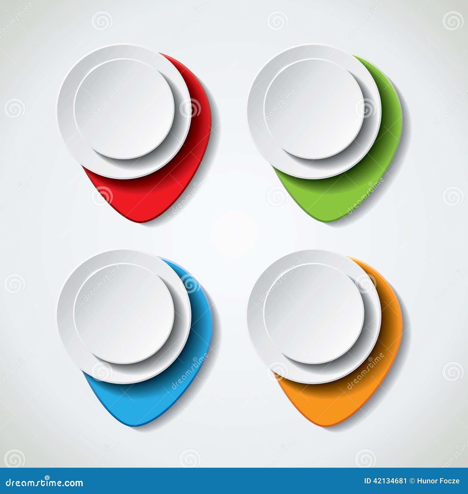 Colorful Vector Bubble Banners Stock Vector - Illustration of blue ...