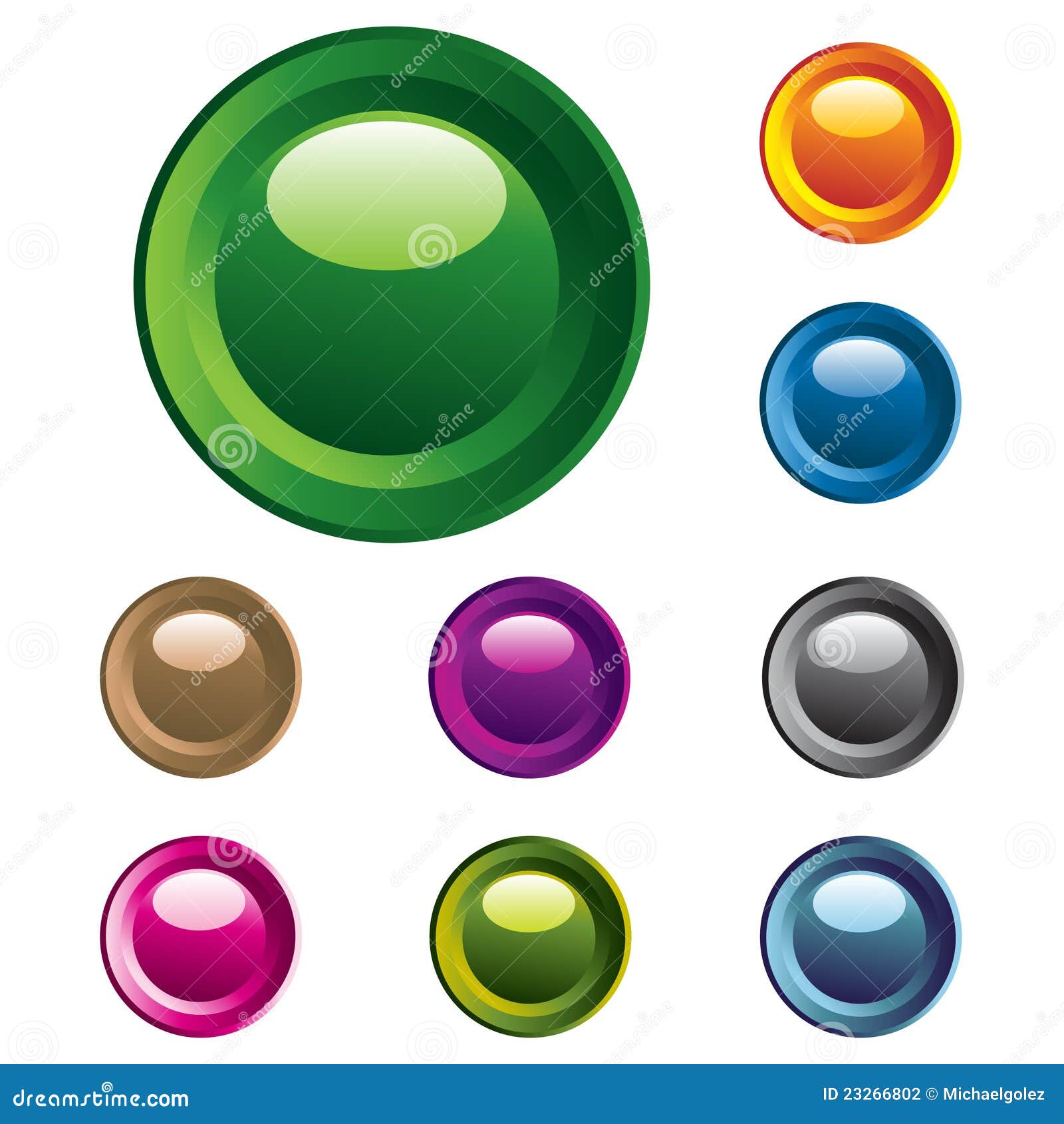 Colorful vector buttons stock vector. Illustration of pink - 23266802