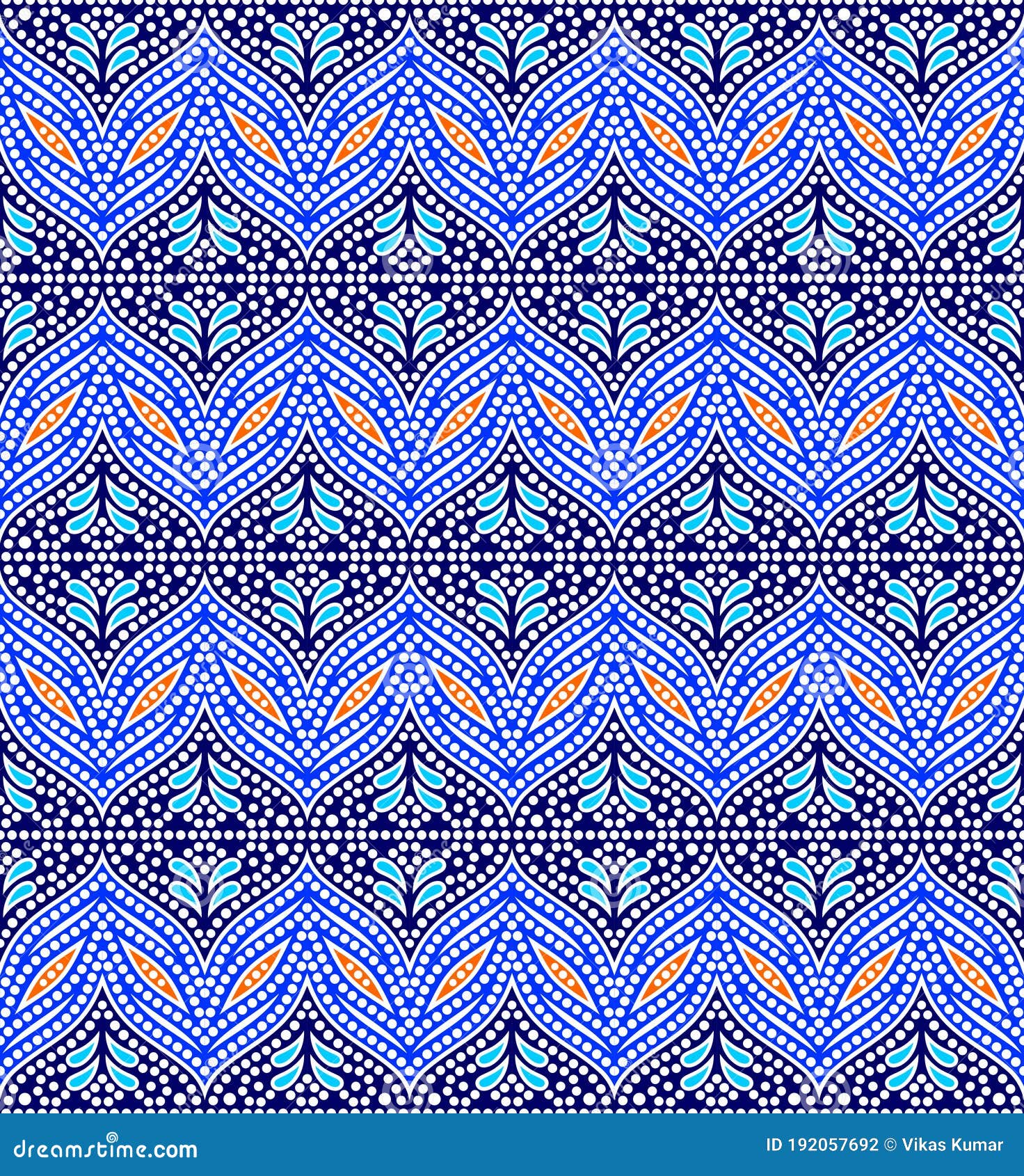 Colorful Vector Chunri Mosaic Pattern Design Stock Illustration ...