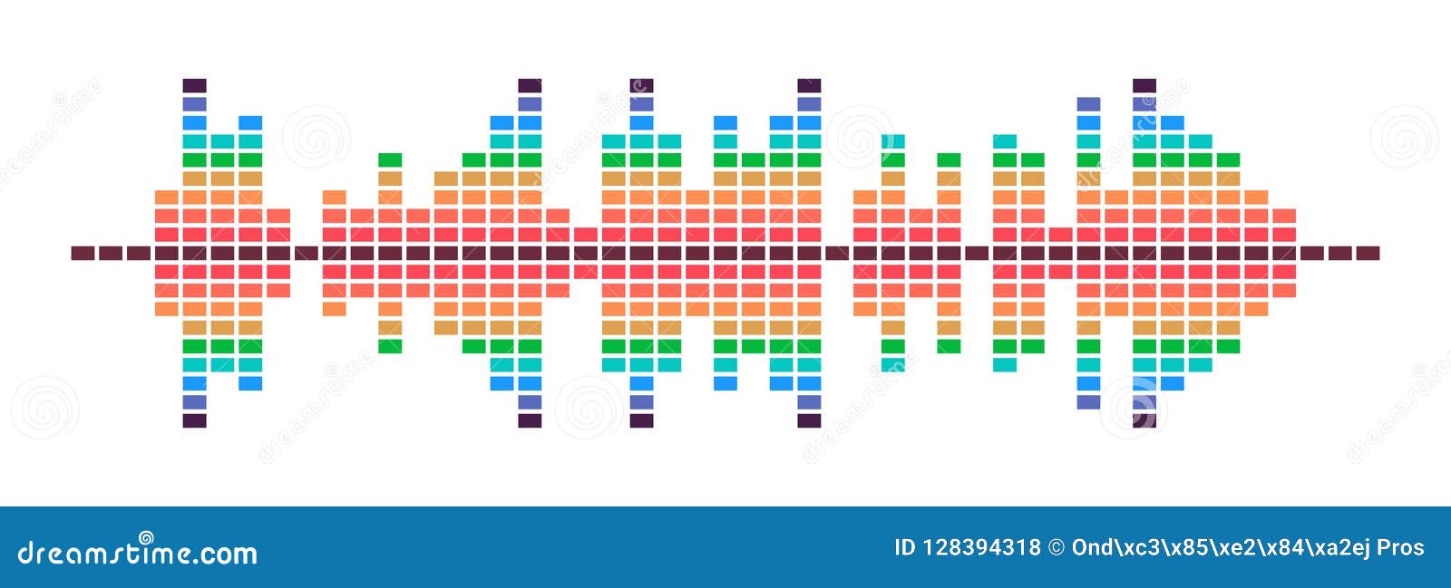 Colorful Vector Design Illustration of Dynamic Sound Wave, Radio ... Colorful Vector Design Illustration of Dynamic Sound Wave, Radio ...