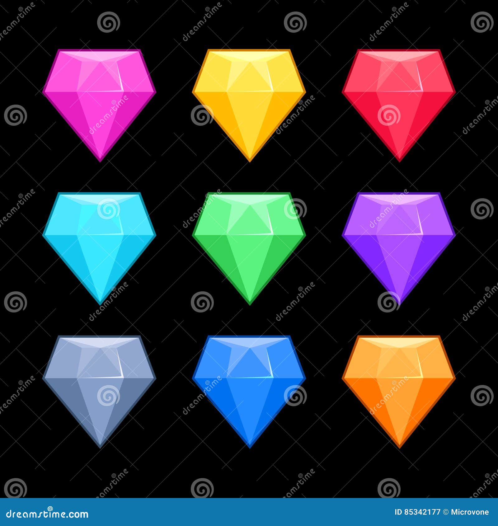 Vector Diamonds Card Design. Crystals Or Diamonds Wedding Invitation ...