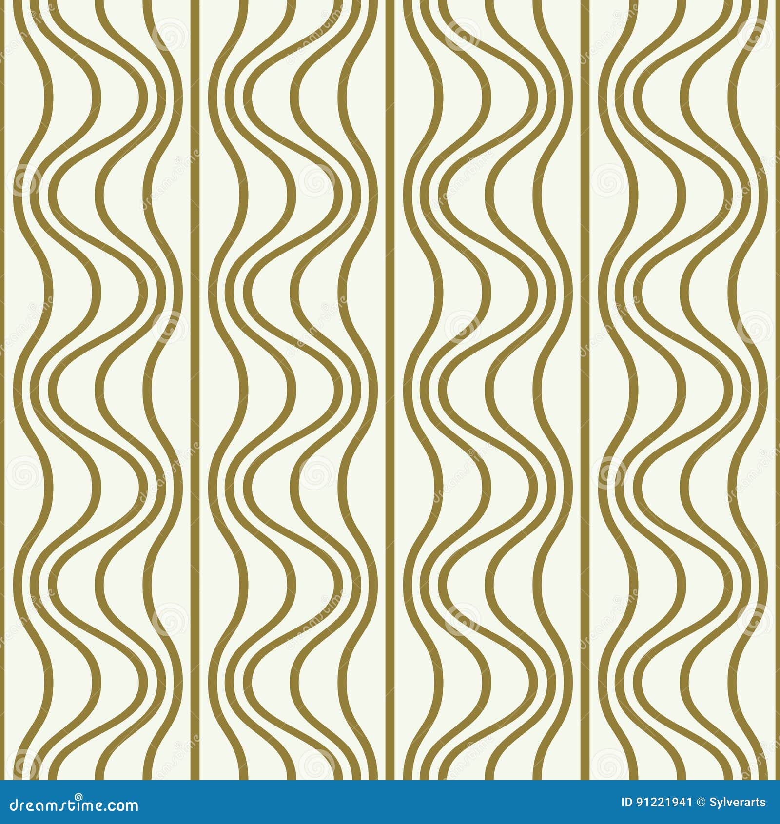 Colorful Vector Endless Pattern Created with Thin Undulate Strip Stock ...