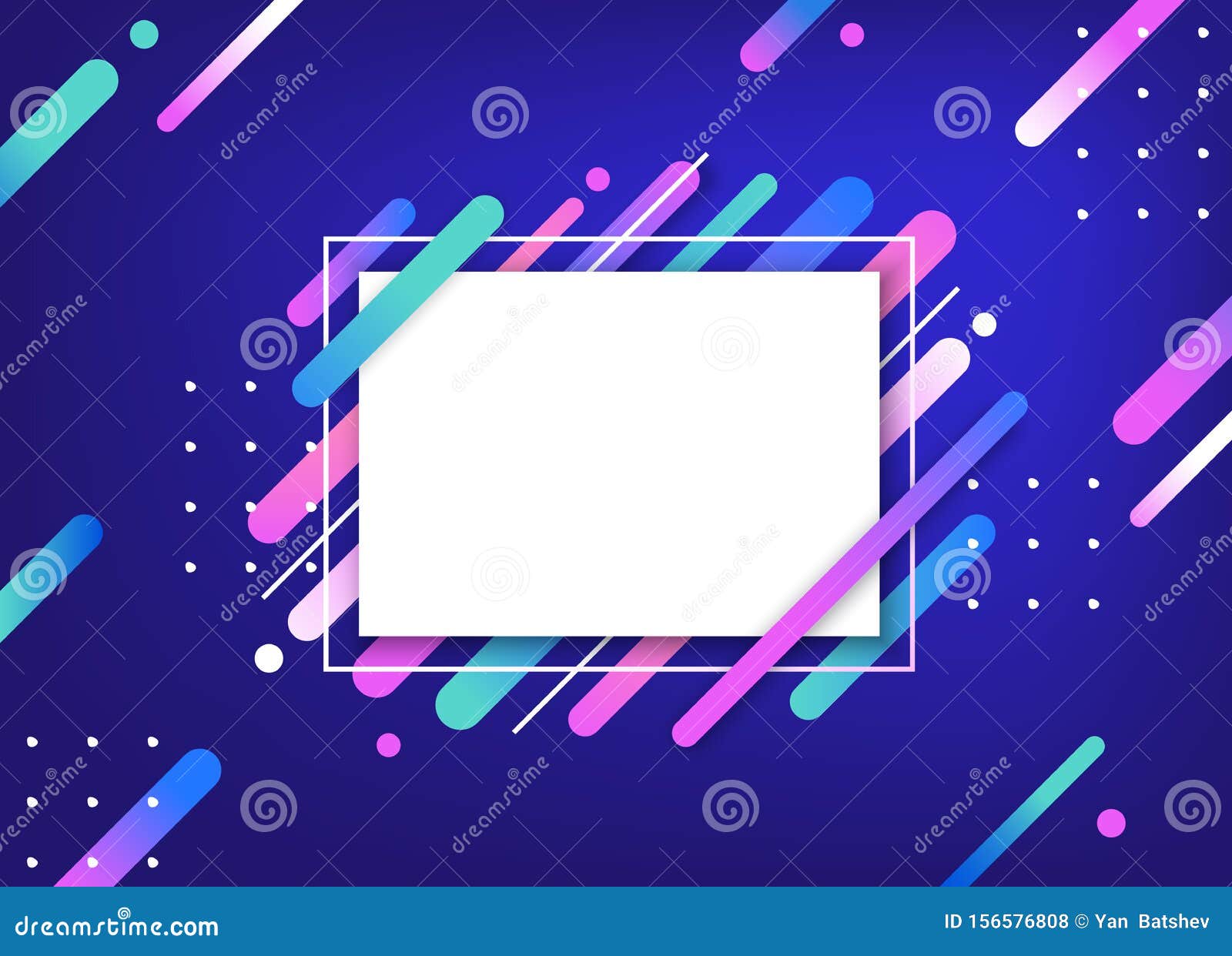 Colorful Vector Frame on Abstract Background. Internet Banner for ...
