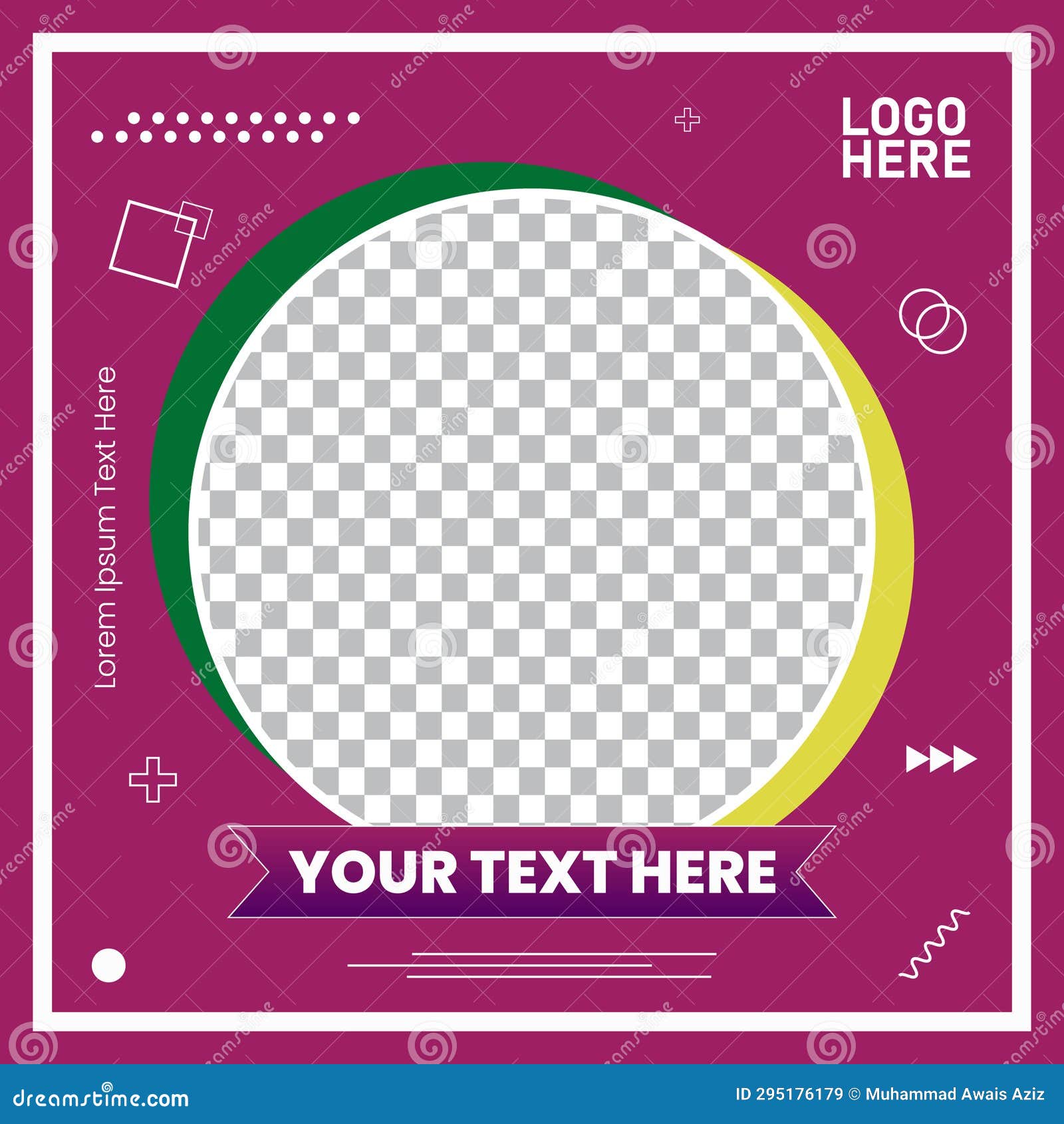 Colorful Vector Frame Background Template Design Stock Illustration ...