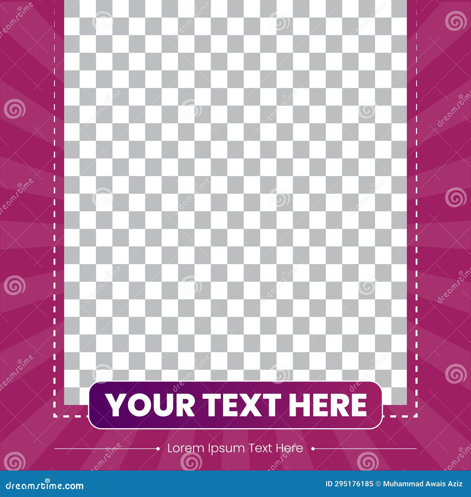 Colorful Vector Frame Background Template Design Stock Illustration ...