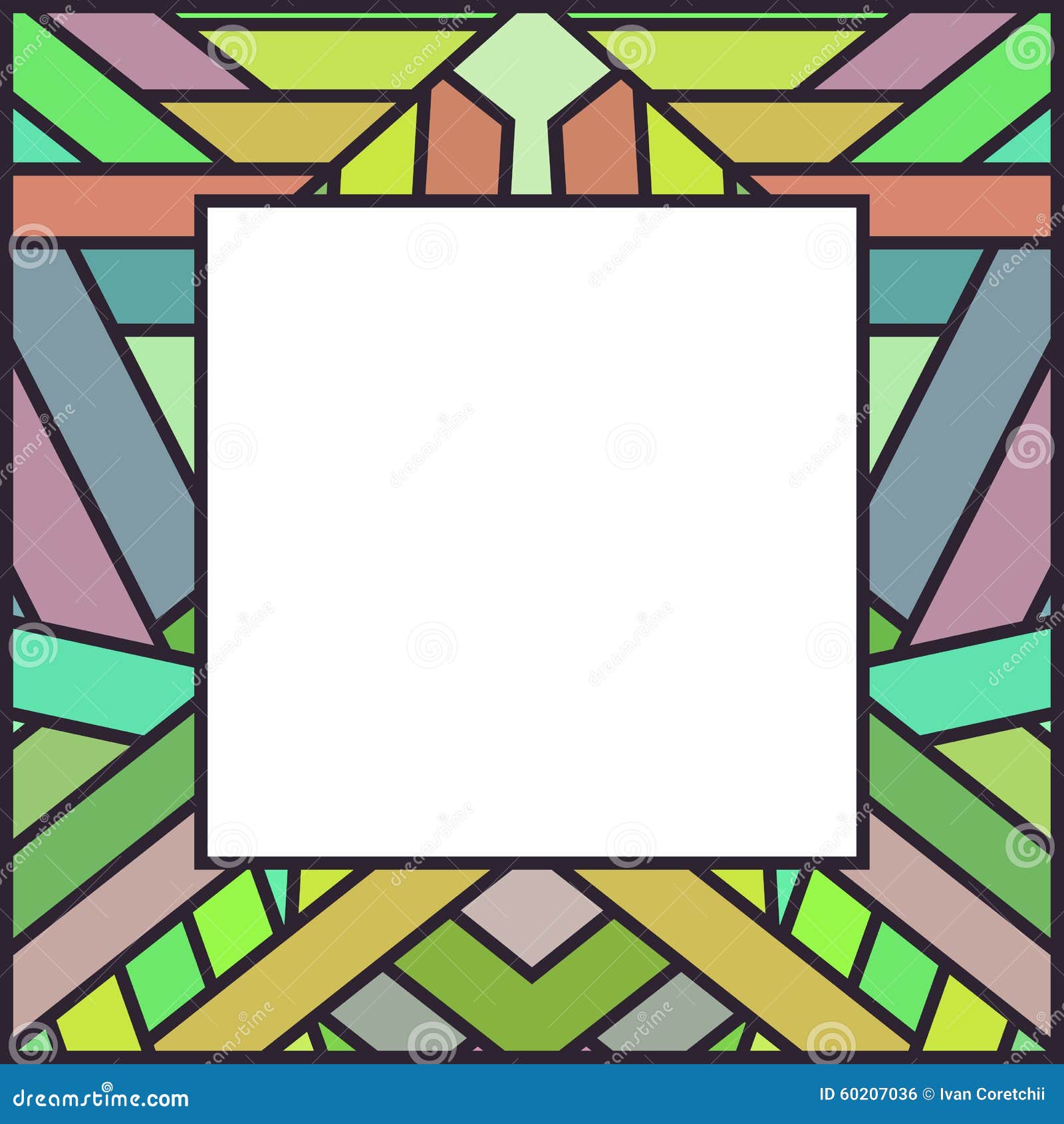 Colorful vector frame stock vector. Illustration of graphic - 60207036