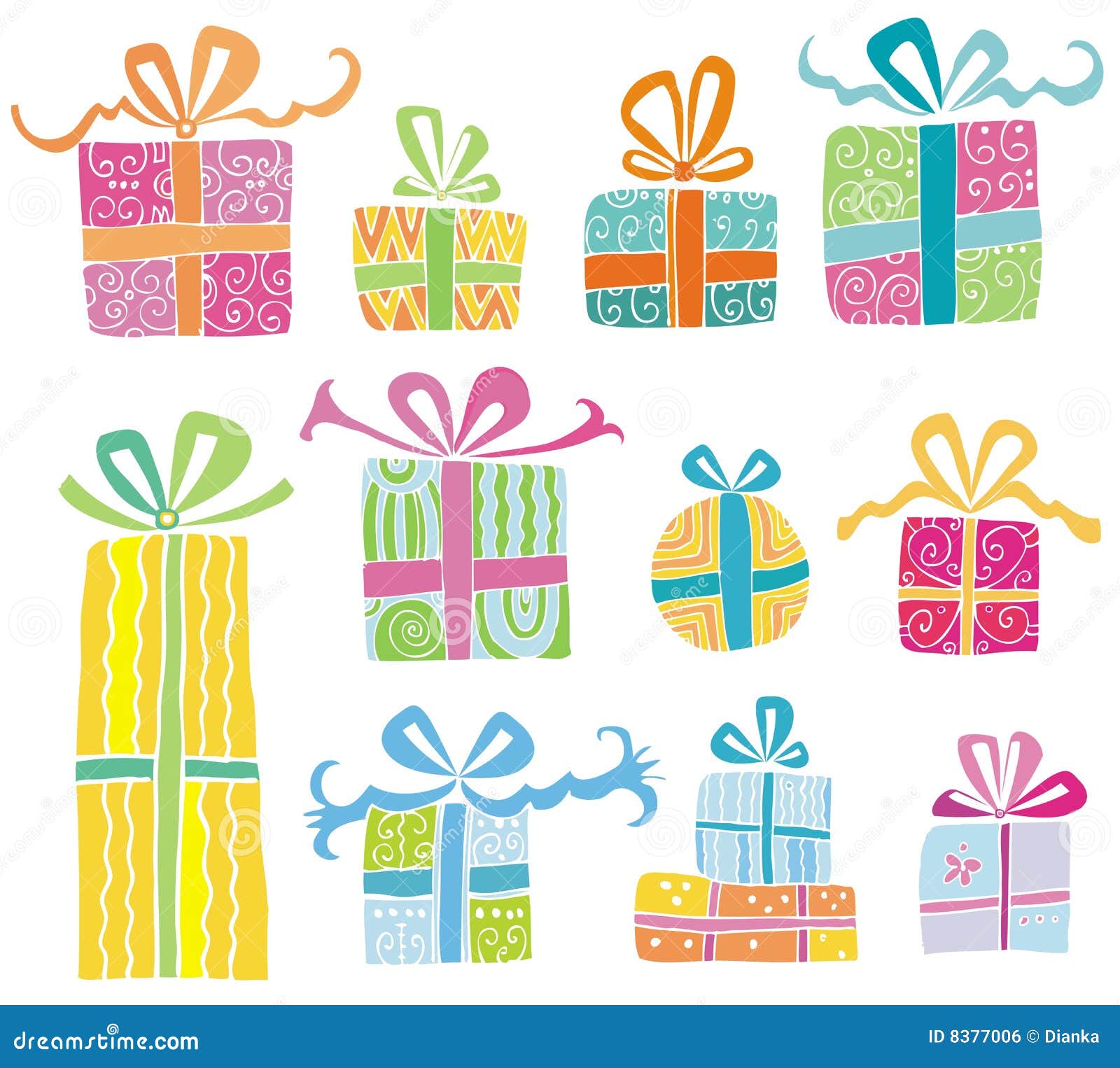 Colorful vector gift boxes stock vector. Illustration of march - 8377006