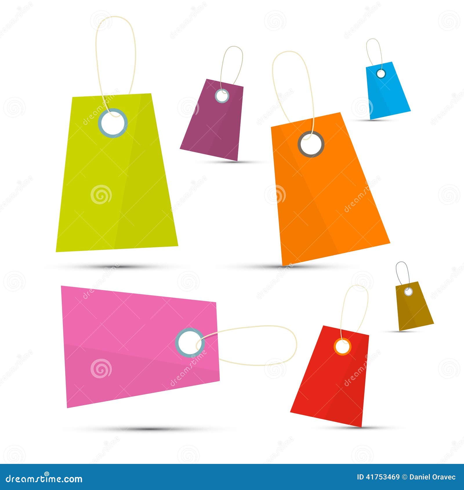 Colorful Vector Labels Set stock vector. Illustration of element - 41753469