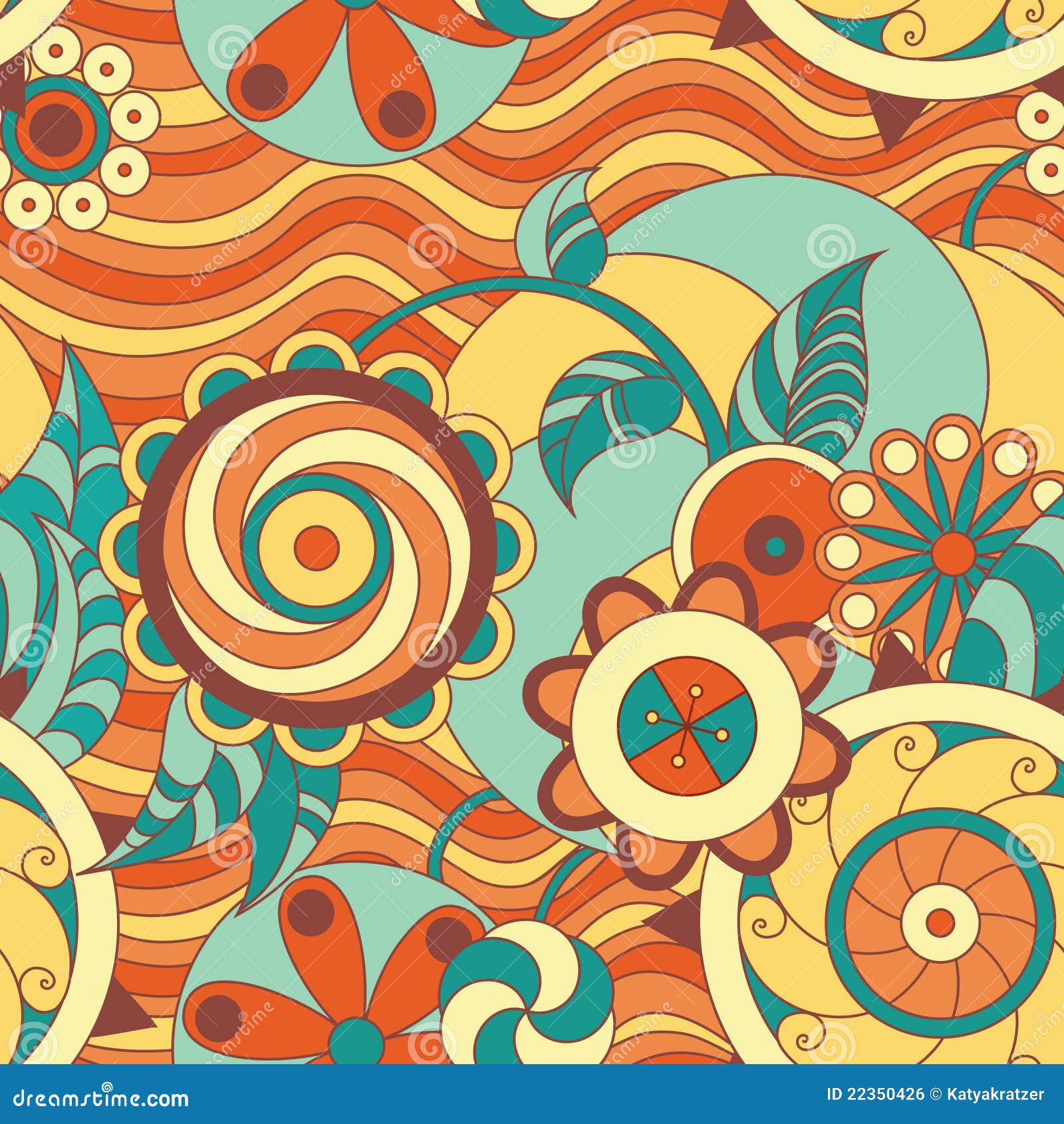 Colorful vector pattern stock vector. Illustration of leaf - 22350426