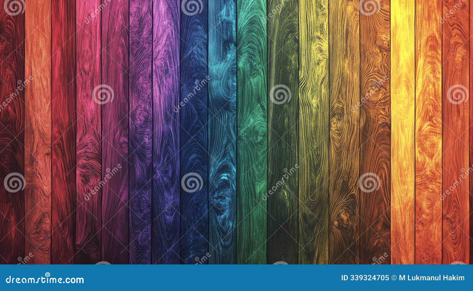 Colorful Vector Pattern Design with Rainbow Spectrum Colors on Yellow ...