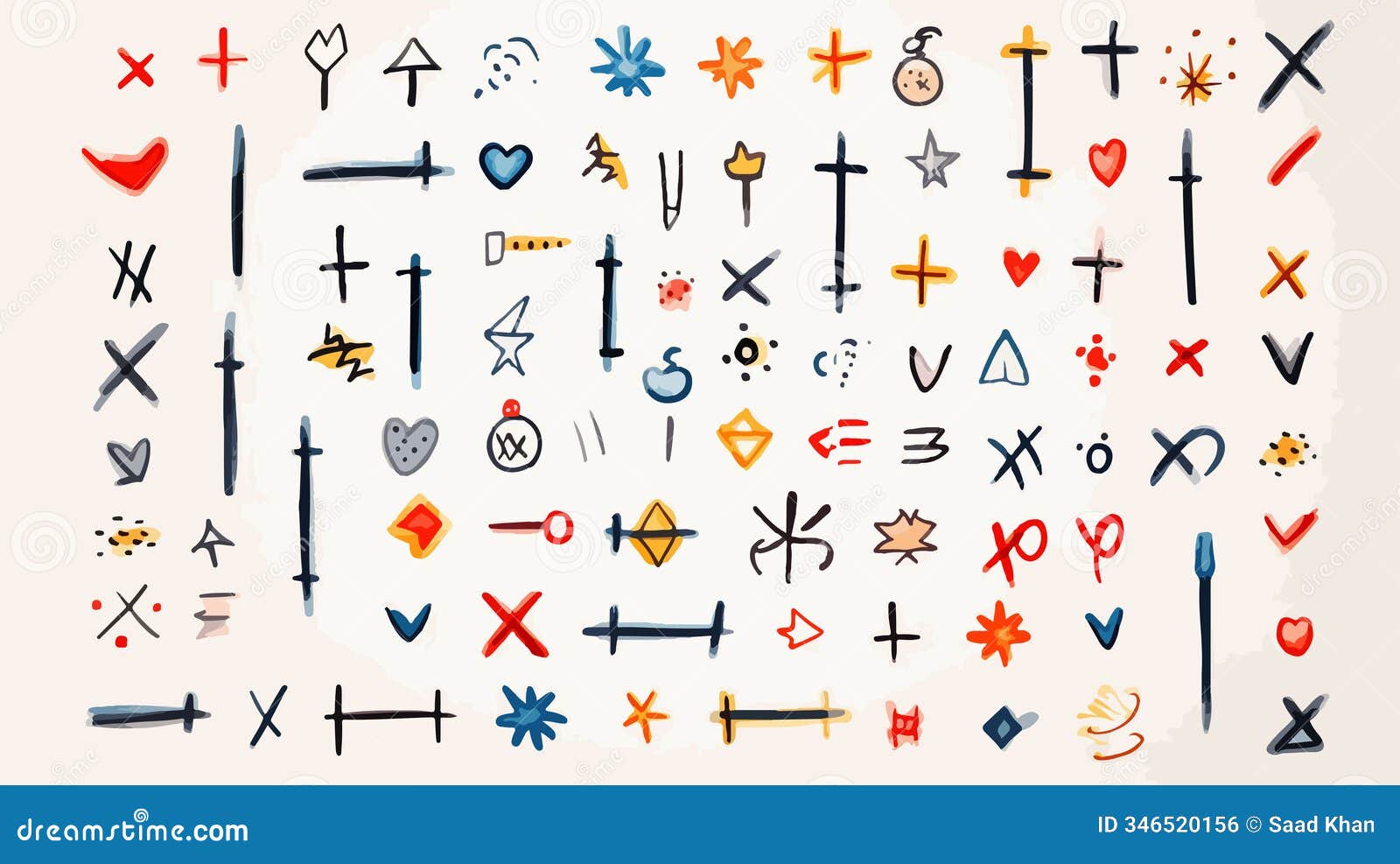 Colorful Vector Set of Hand-drawn Checkmarks Stock Illustration ... Colorful Vector Set of Hand-drawn Checkmarks Stock Illustration ...