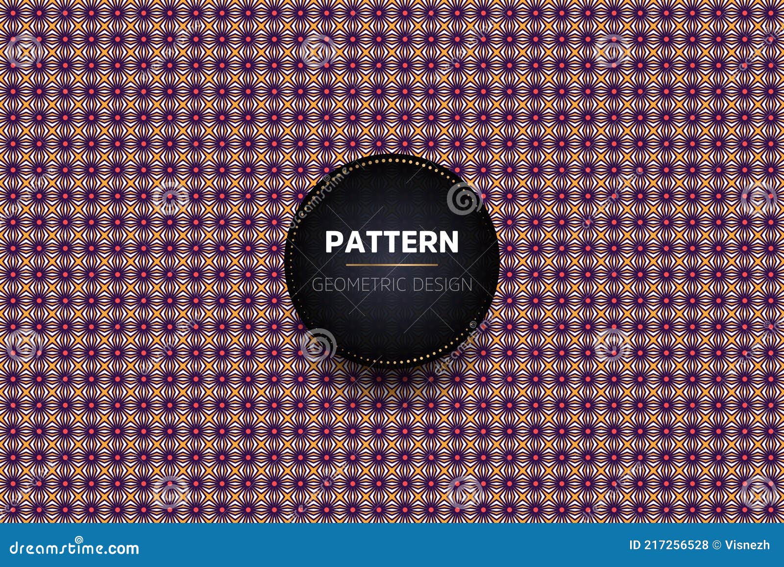 A Colorful Vector Seamless Geometric Pattern Stock Vector ...