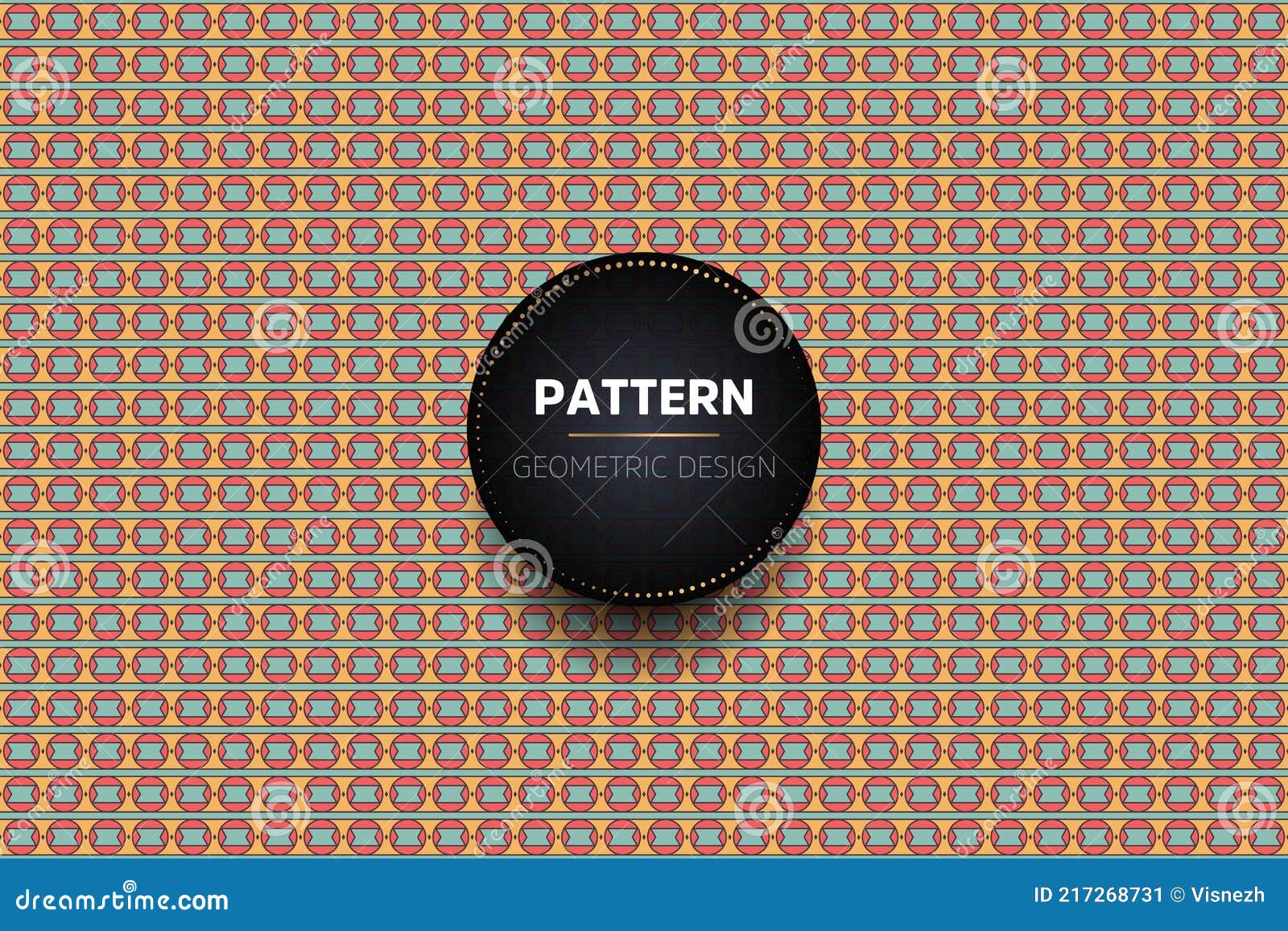 A Colorful Vector Simple Geometric Pattern Stock Image - Image of ...