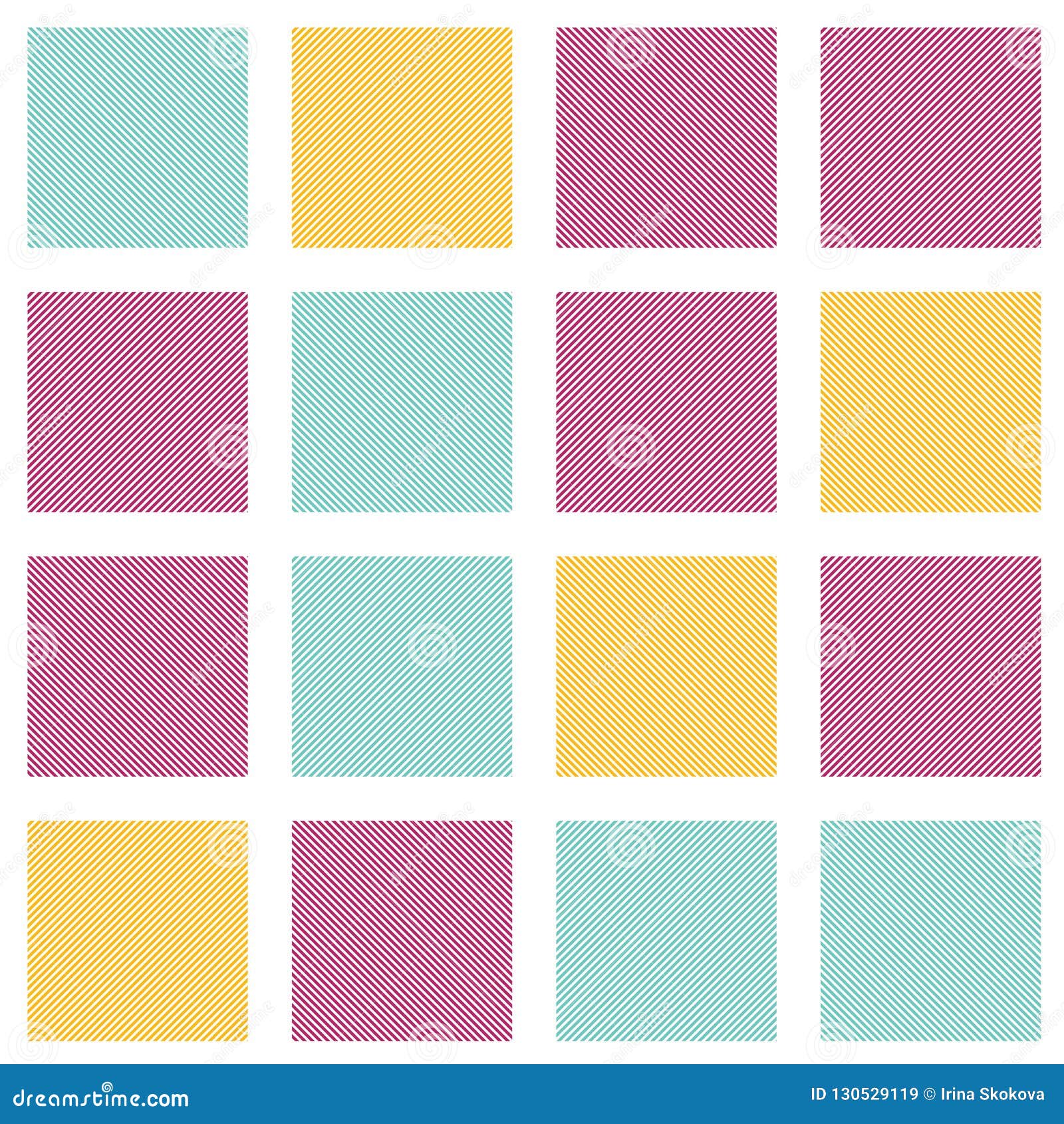 Colorful Vector Square Grid Pattern. Seamless Texture Stock Vector ...