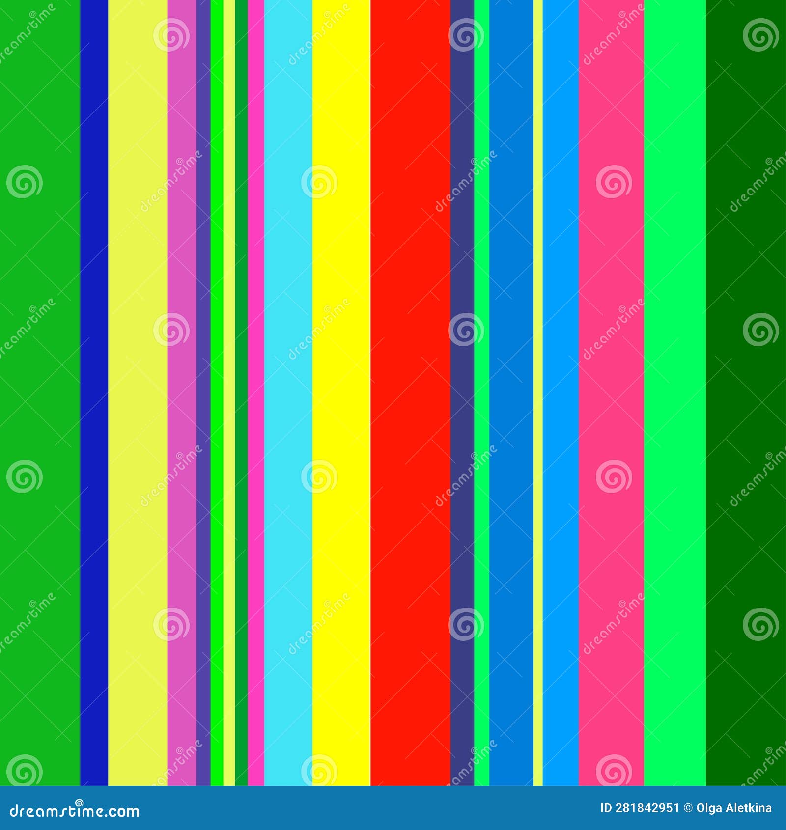 Colorful Vector Vertical Stripes Pattern. Simple Seamless Texture with ...
