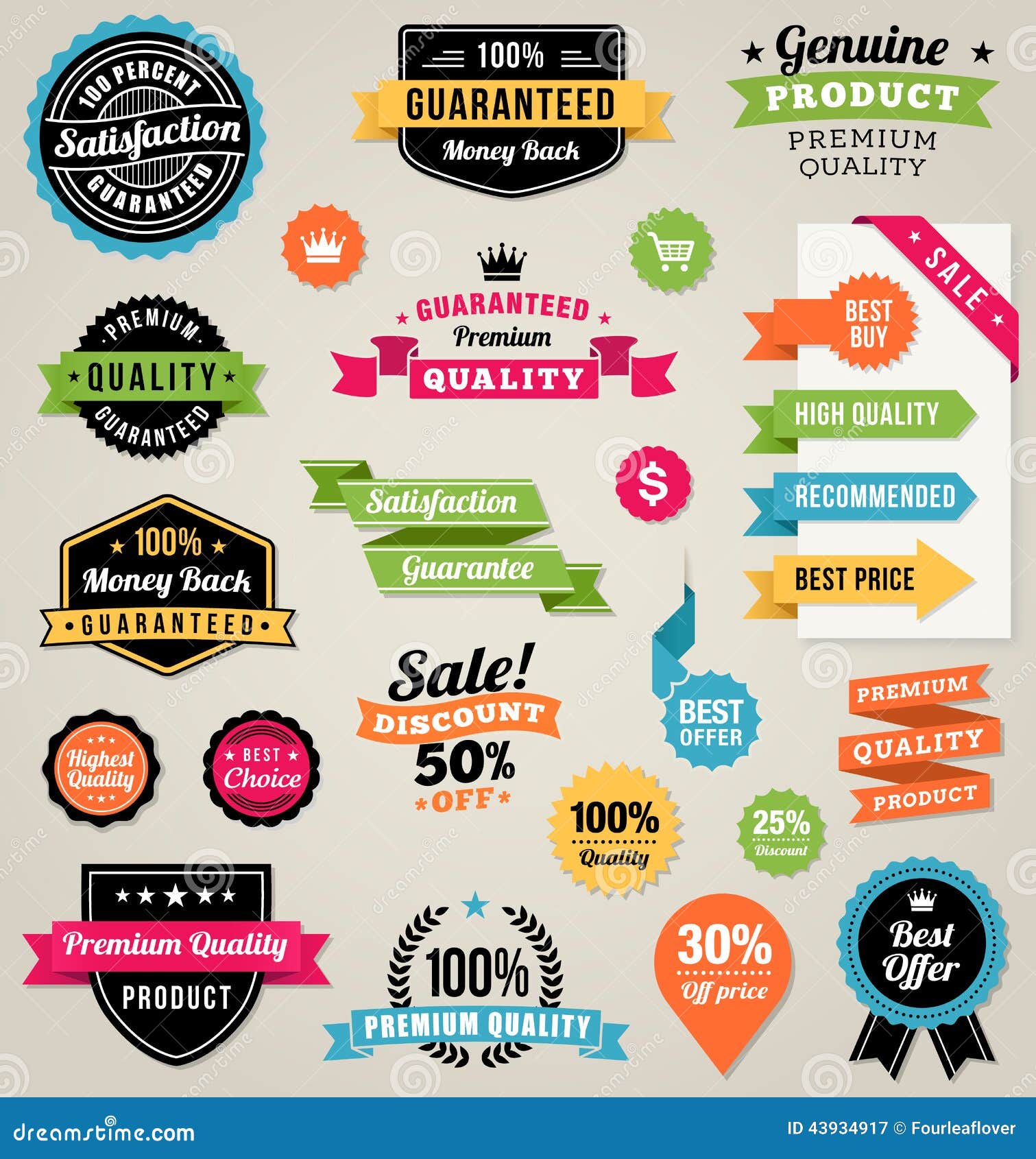 Colorful Vector Web Elements Stock Vector - Illustration of classic ...