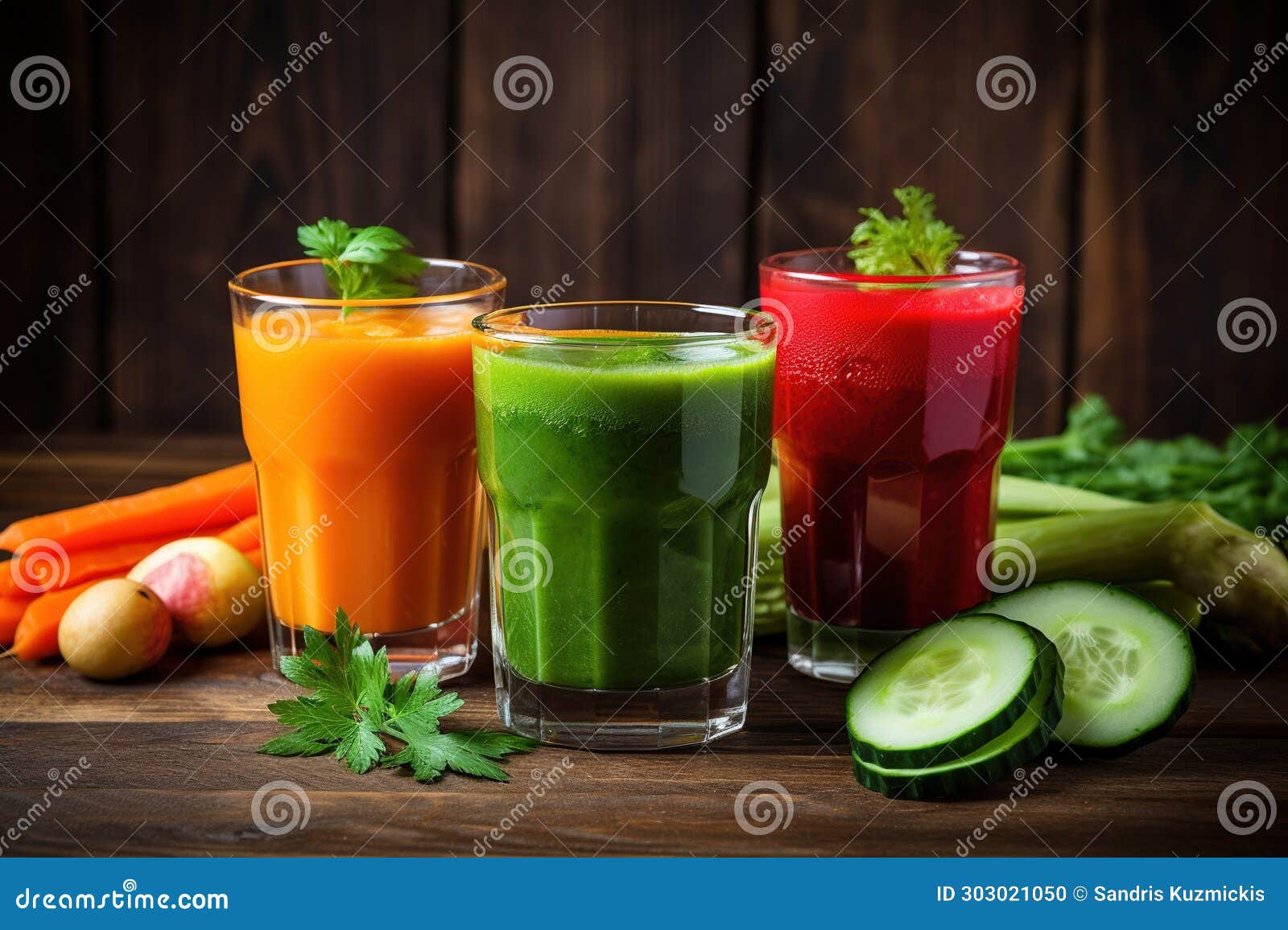 Colorful Vegetable Juice - Healthy Drink. Generative AI Stock Photo ...