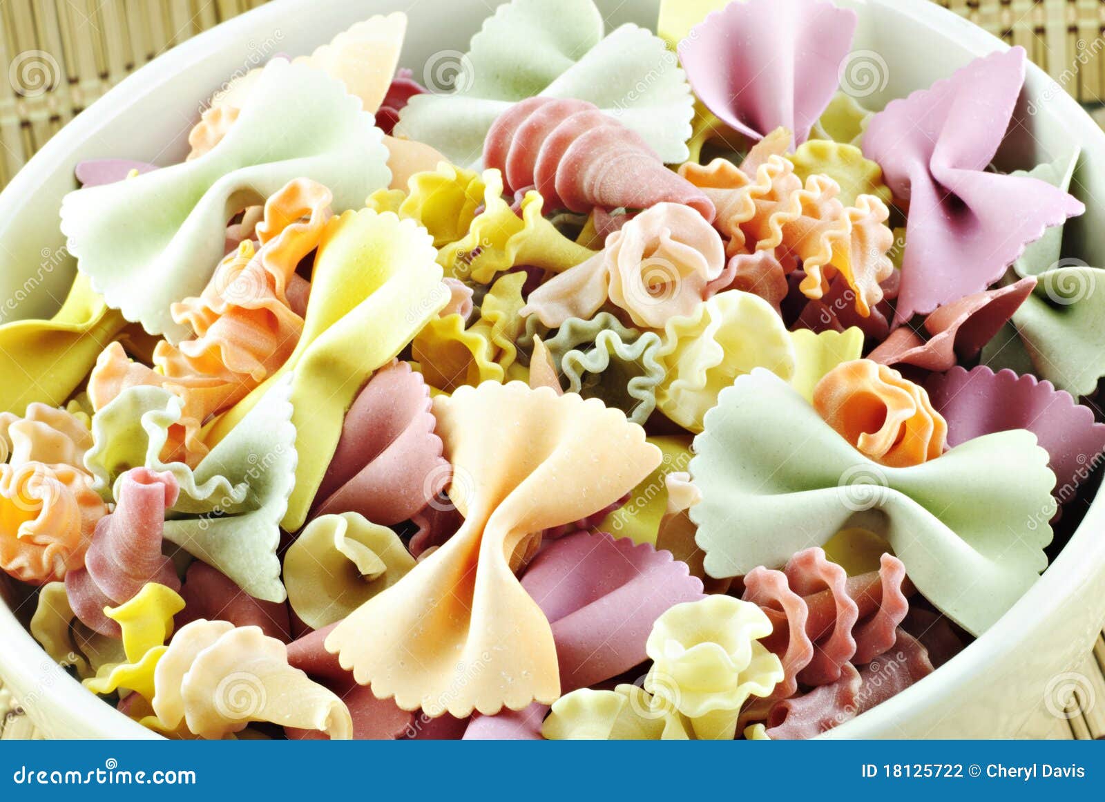 Colorful Vegetable Pasta stock photo. Image of colors - 18125722