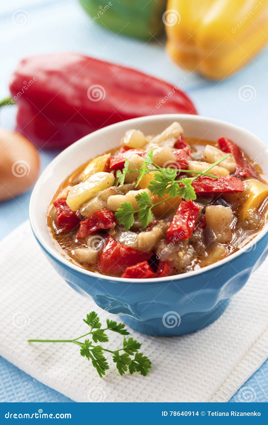 Colorful Vegetable Stew in a Bowl Stock Photo - Image of vegetable ...