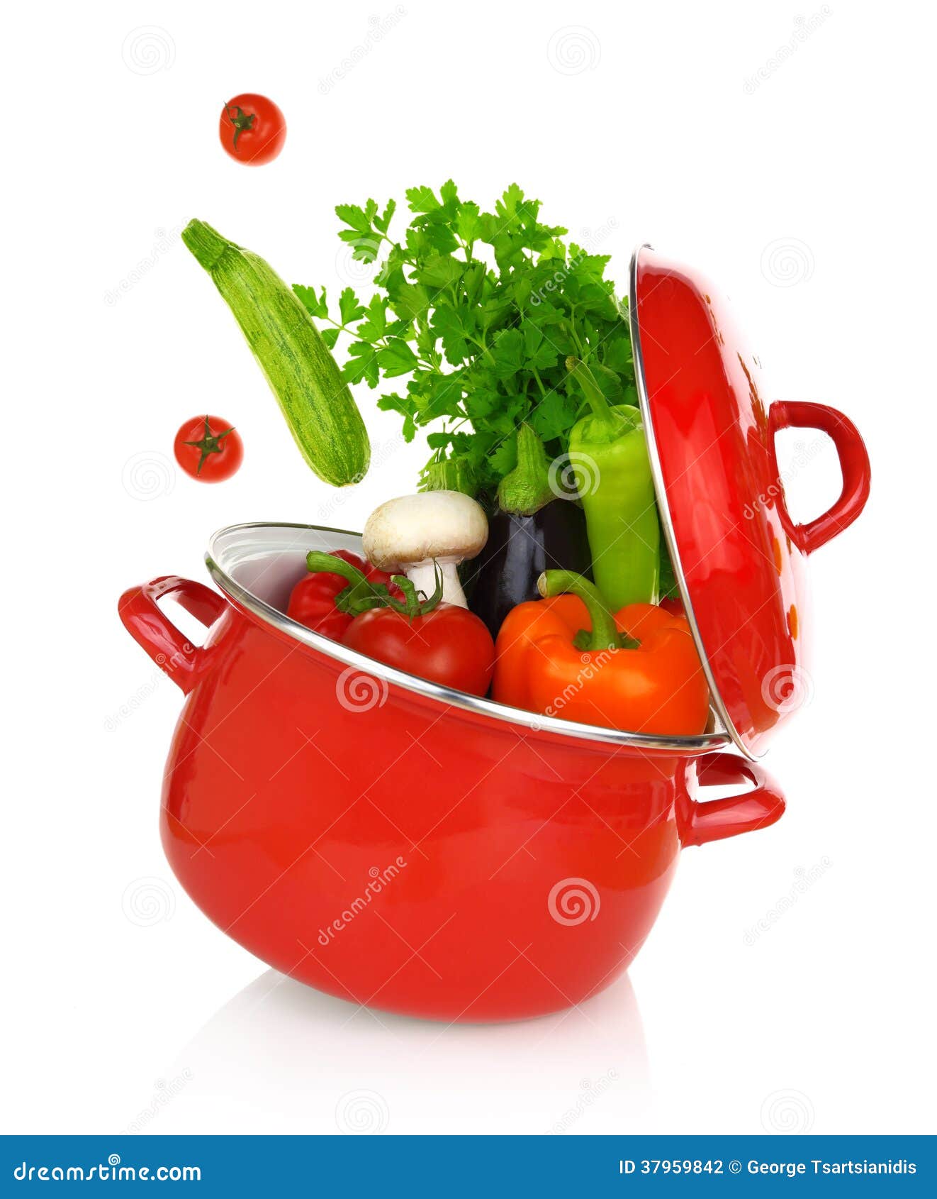 Colorful Vegetables in a Cooking Pot Stock Photo - Image of natural ...