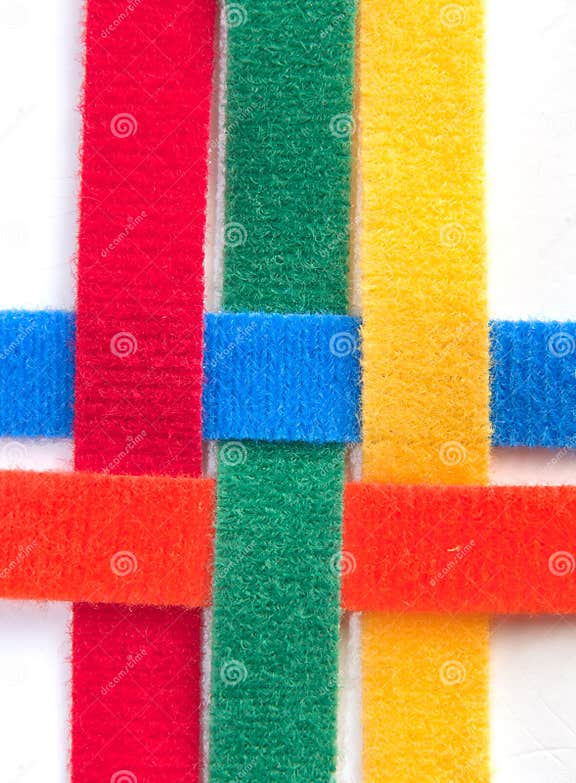 Colorful Velcro Strips Braided Stock Photo - Image of bright, color ...