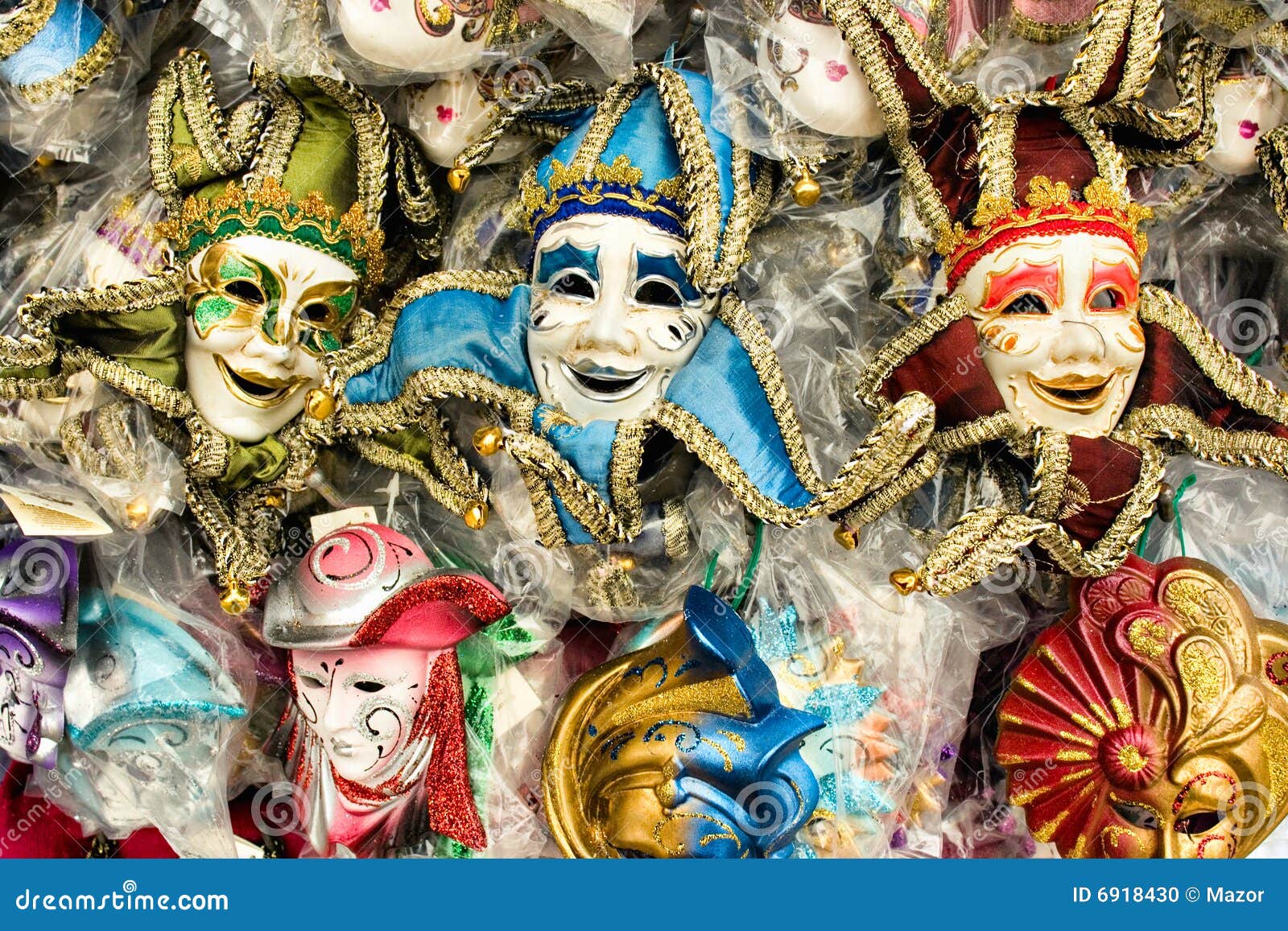 Colorful Venice Carnival Masks. Stock Photo - Image of antiques ...