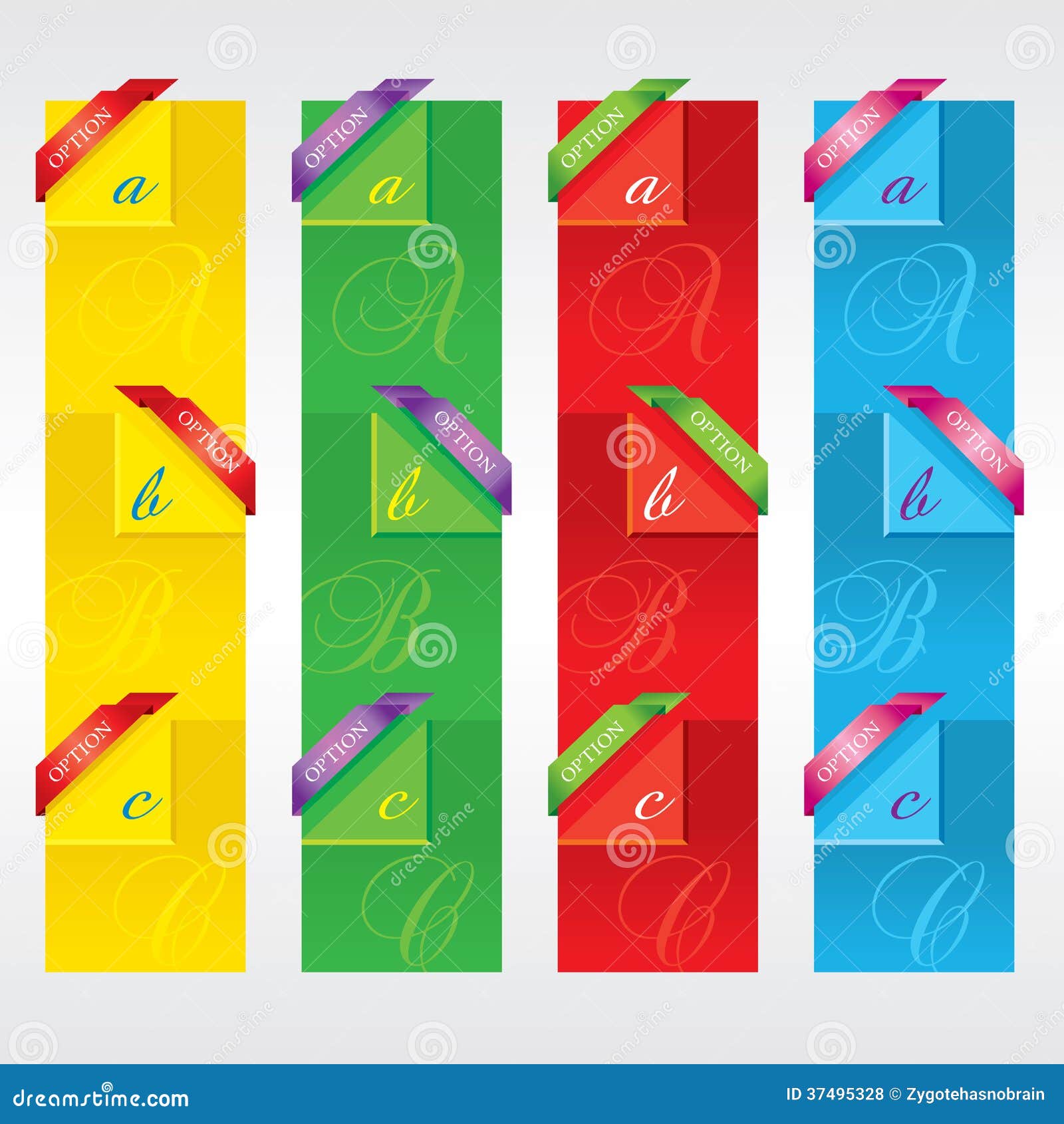 Colorful Vertical Banners. stock vector. Illustration of gradation ...