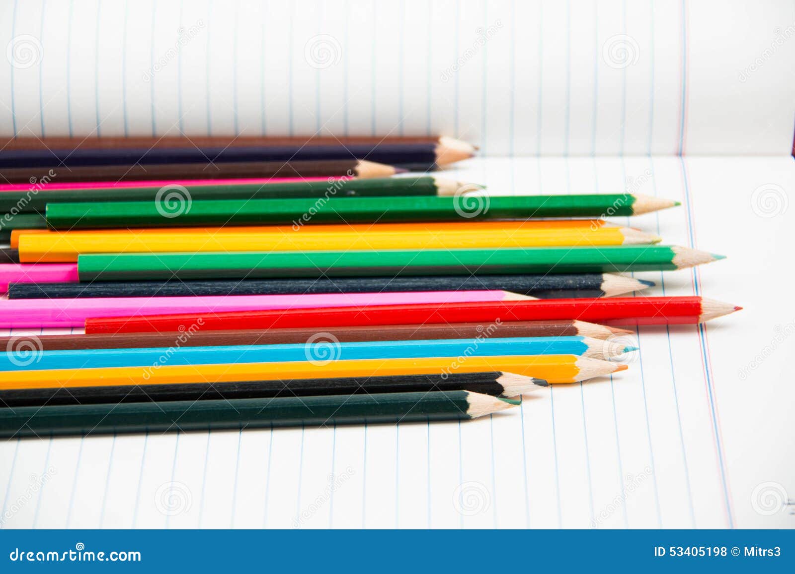 Colorful Vertical Pencil Crayon Stock Photo - Image of draw, color ...