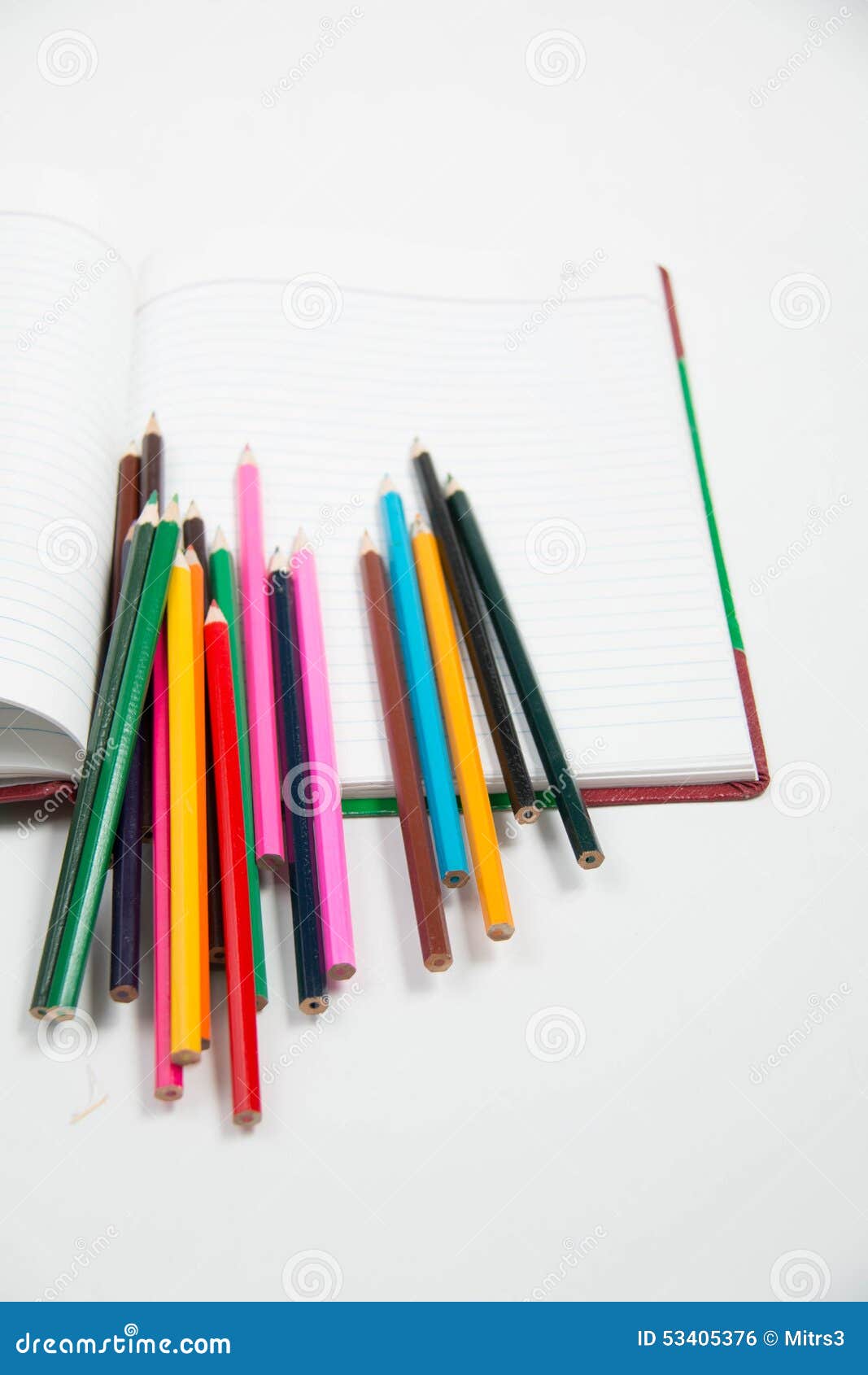 Colorful Vertical Pencil Crayon Stock Photo - Image of background ...
