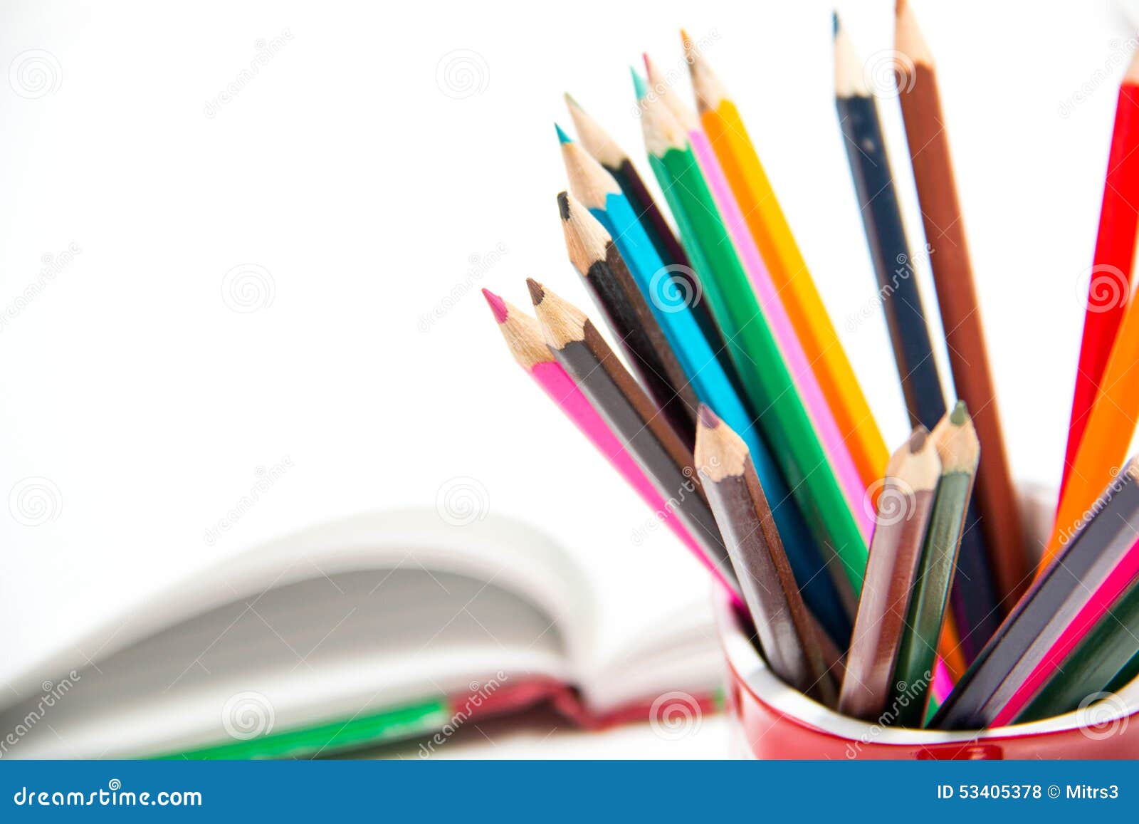 Colorful Vertical Pencil Crayon Stock Photo - Image of pencils, crayons ...