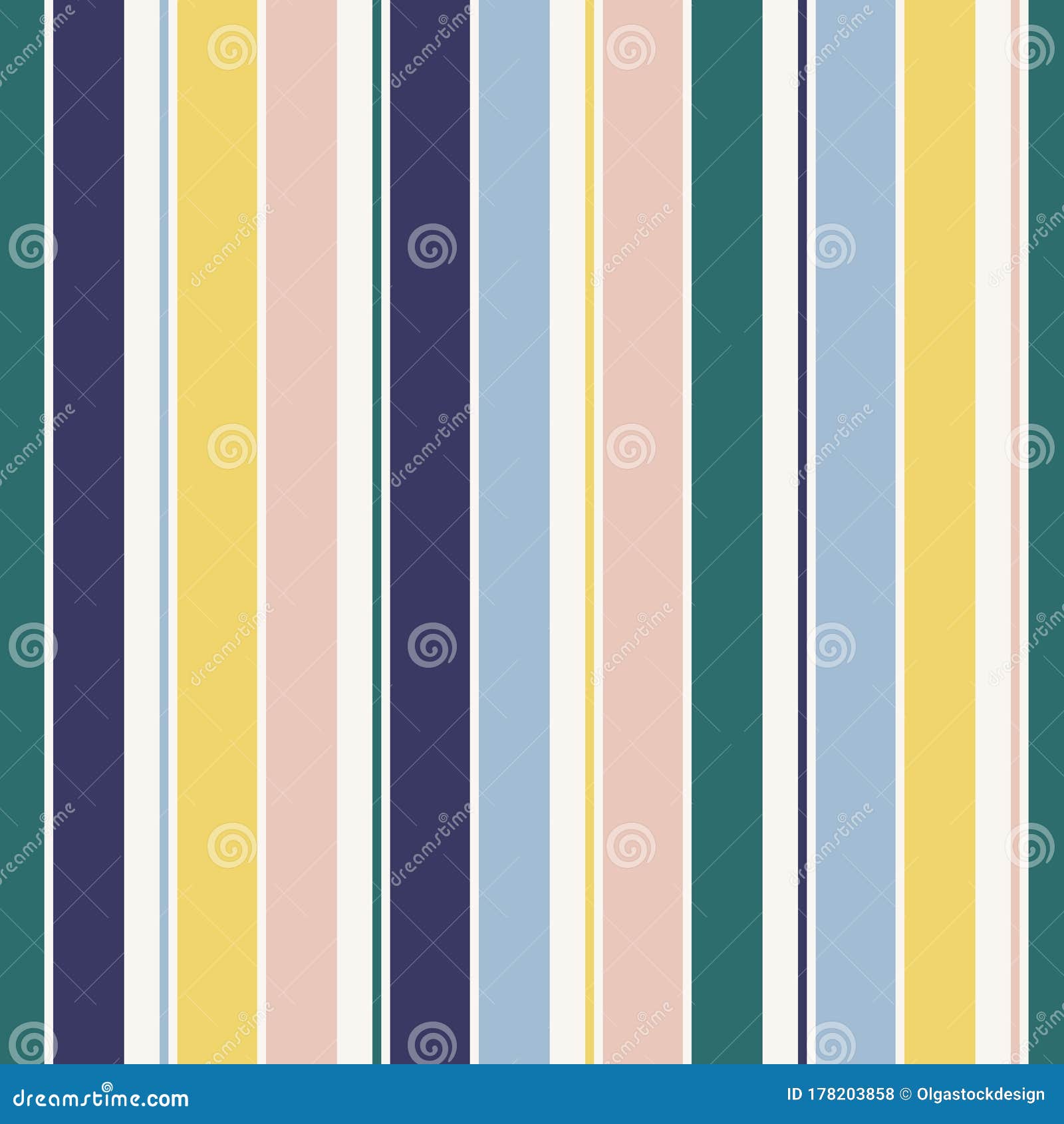 Colorful Vertical Stripes Pattern. Simple Seamless Texture with ...