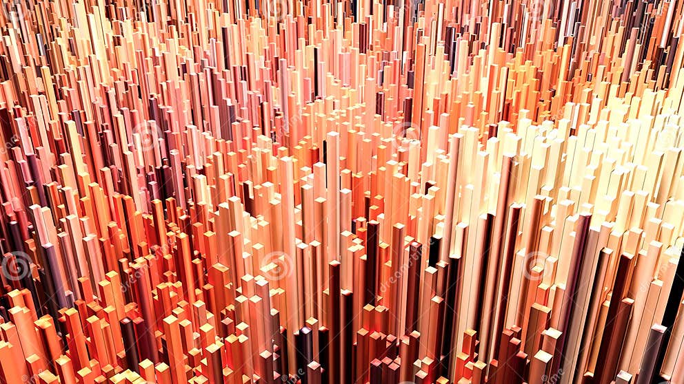 Colorful Vertical Structures Abstract Stock Illustration - Illustration ...