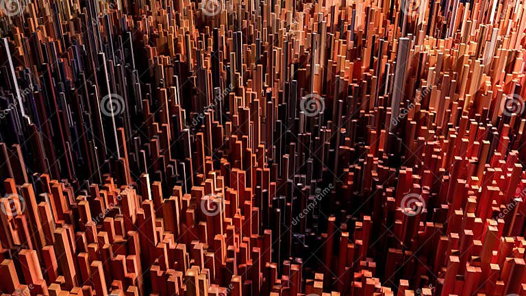 Colorful Vertical Structures Abstract Stock Illustration - Illustration ...