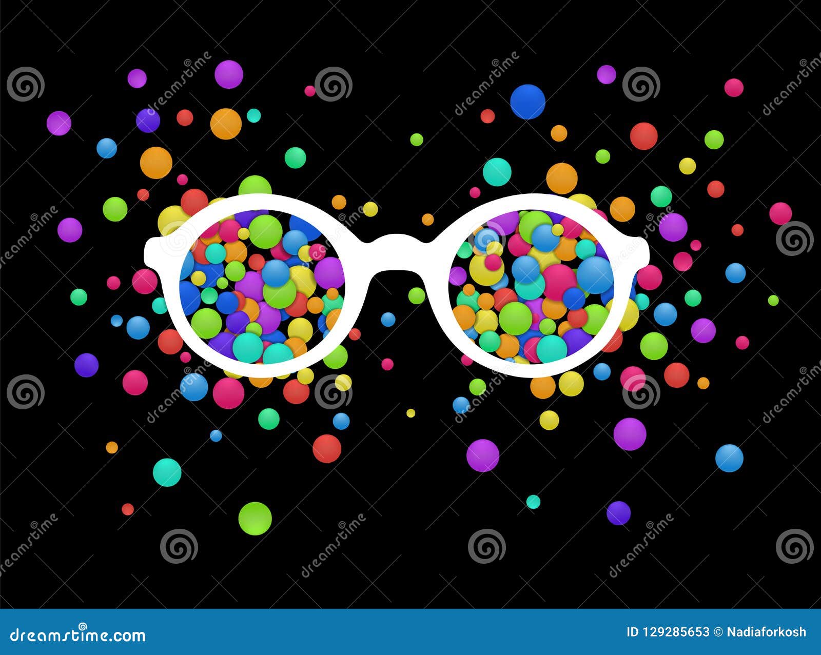 Colorful View Concept, Vivid Expression Concept, Look Bright Idea ...