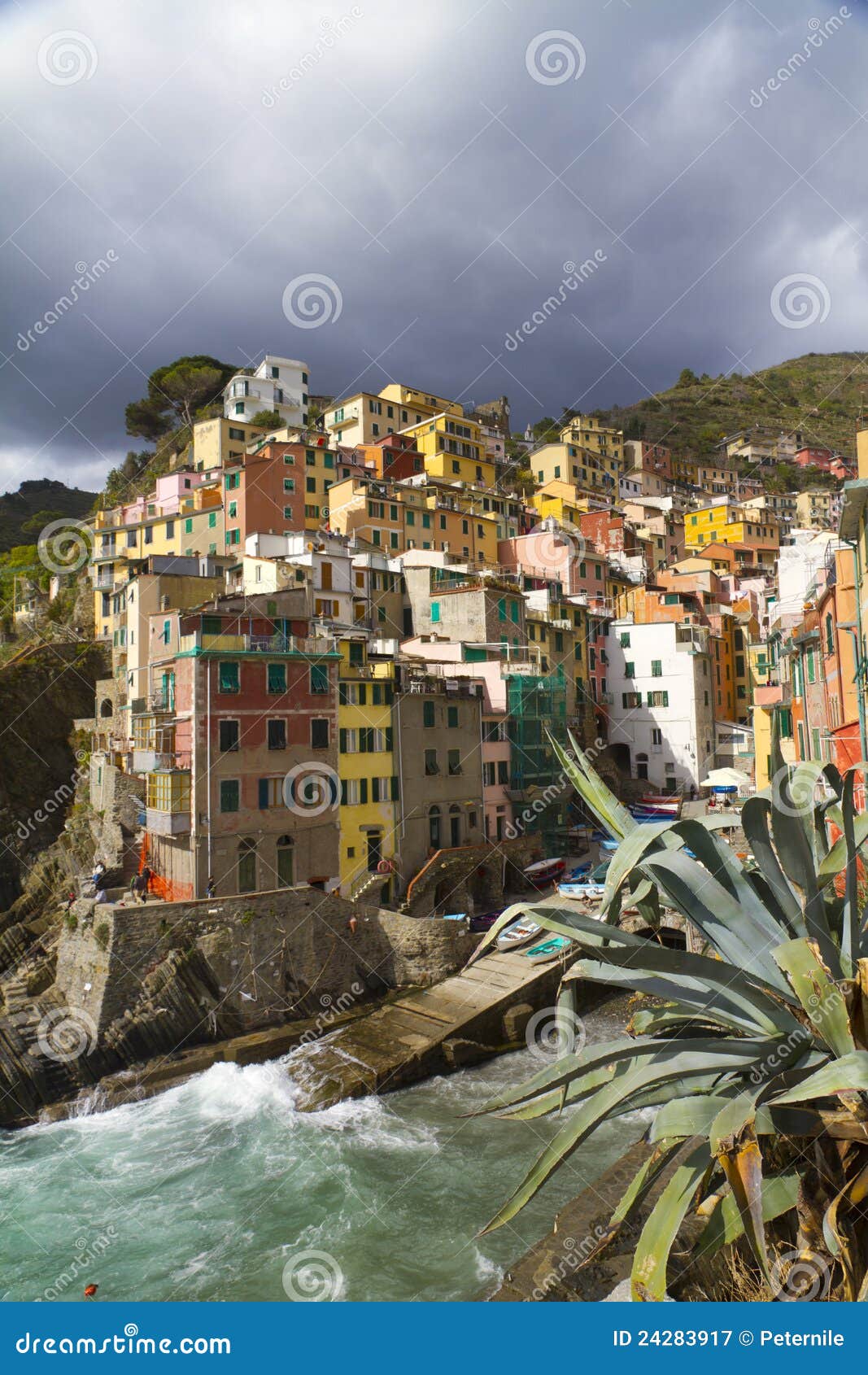 Colorful village stock image. Image of italian, village - 24283917