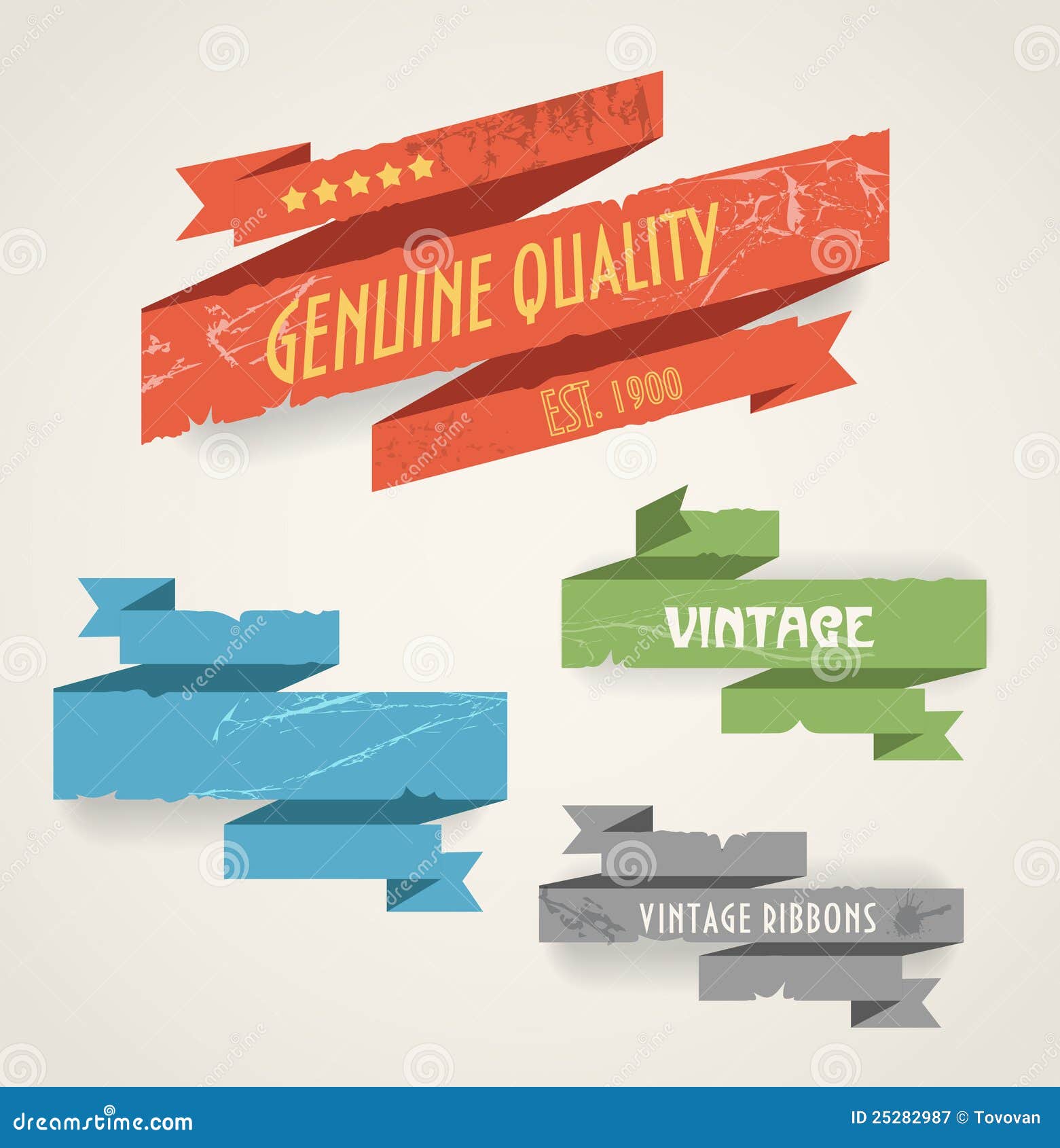 Colorful vintage banners stock vector. Illustration of communication ...