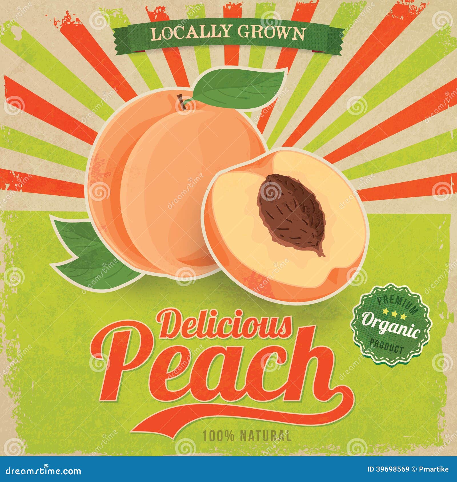 Vintage Peach Label Stock Illustrations – 2,204 Vintage Peach Label ...