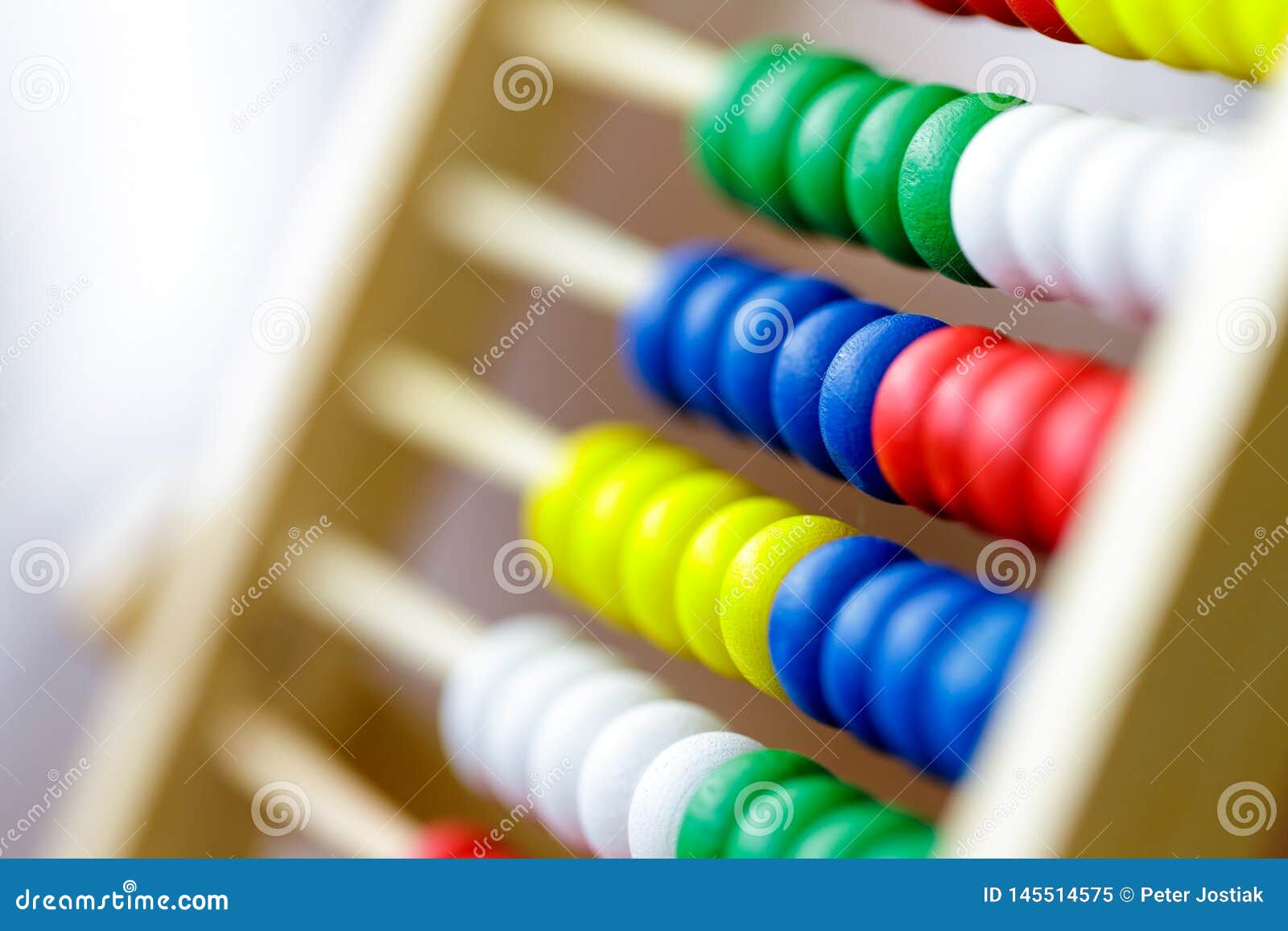 Colorful Vintage Style Wooden Abacus. for Learning Basic Mathematics ...