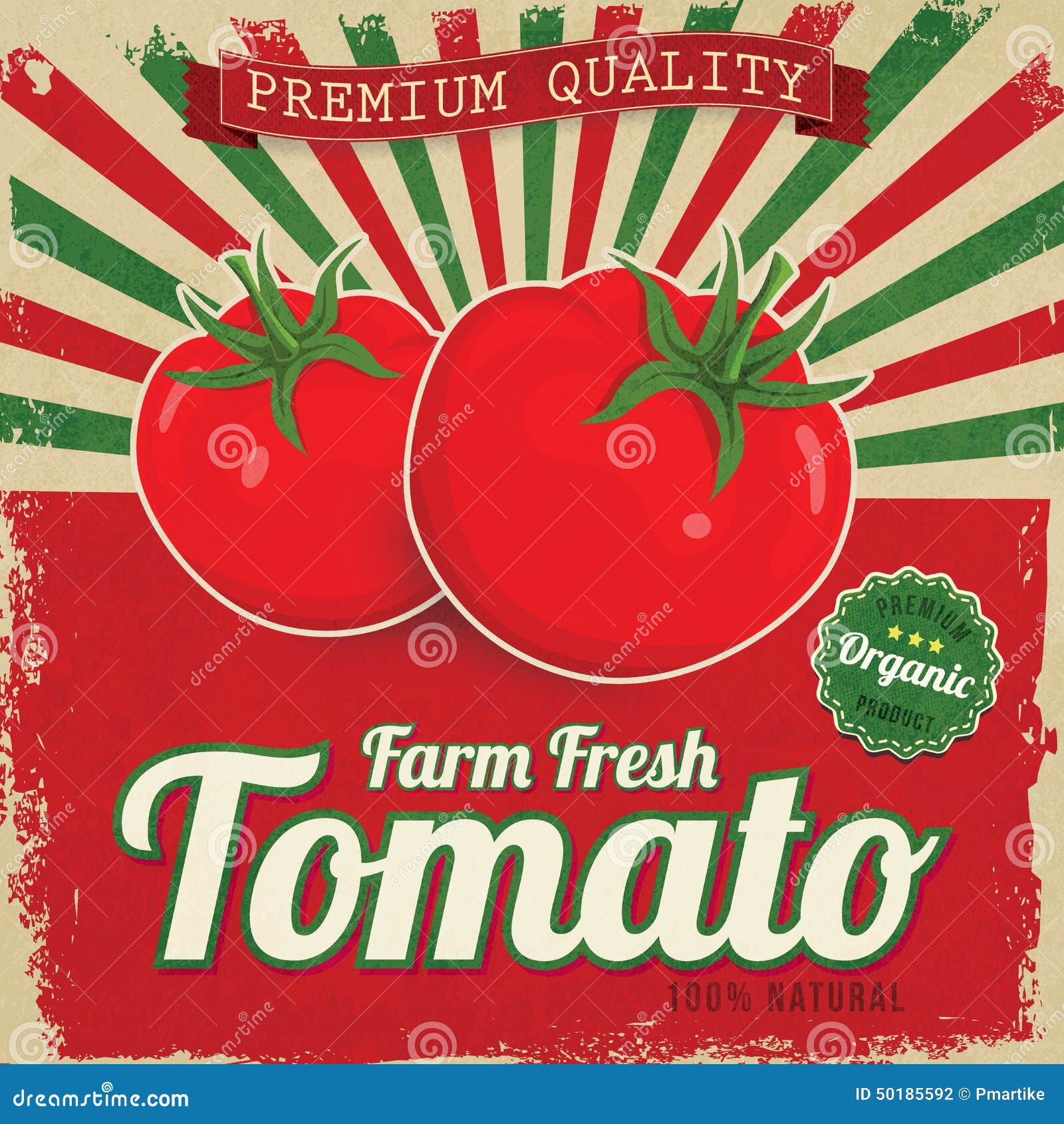 Colorful Vintage Tomato Label Stock Vector - Illustration of cooking ...