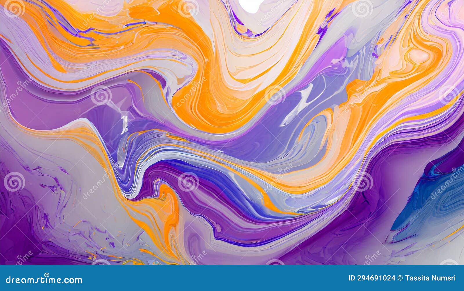 Colorful Violet, Orange and Blue Marble Splash Ink Abstract Texture ...
