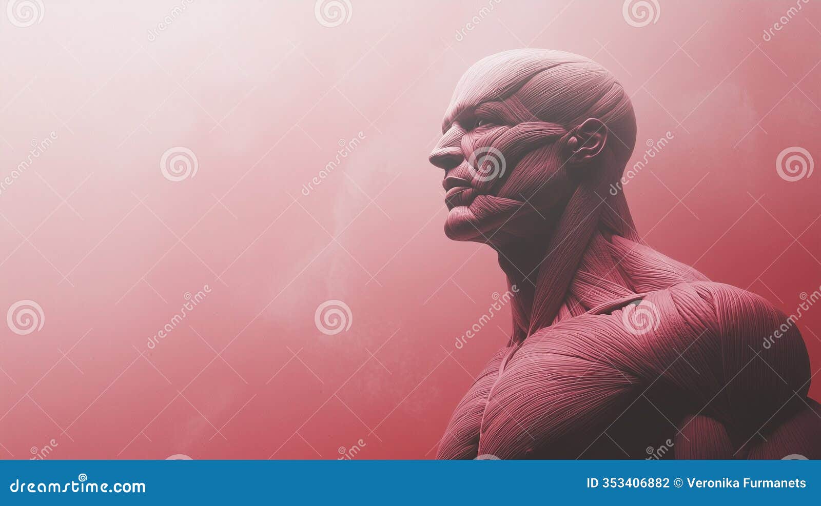 Colorful Visualization of the Human Muscular System Stock Photo - Image ...