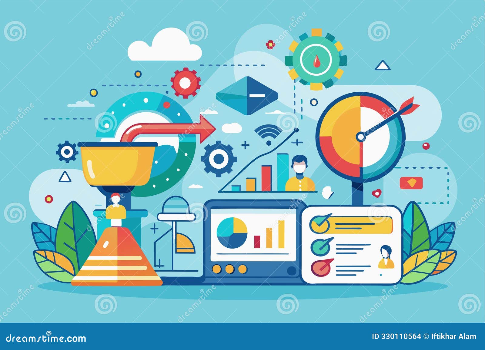 User Conversion Line Icon, Outline Symbol, Vector Illustration, Concept ...